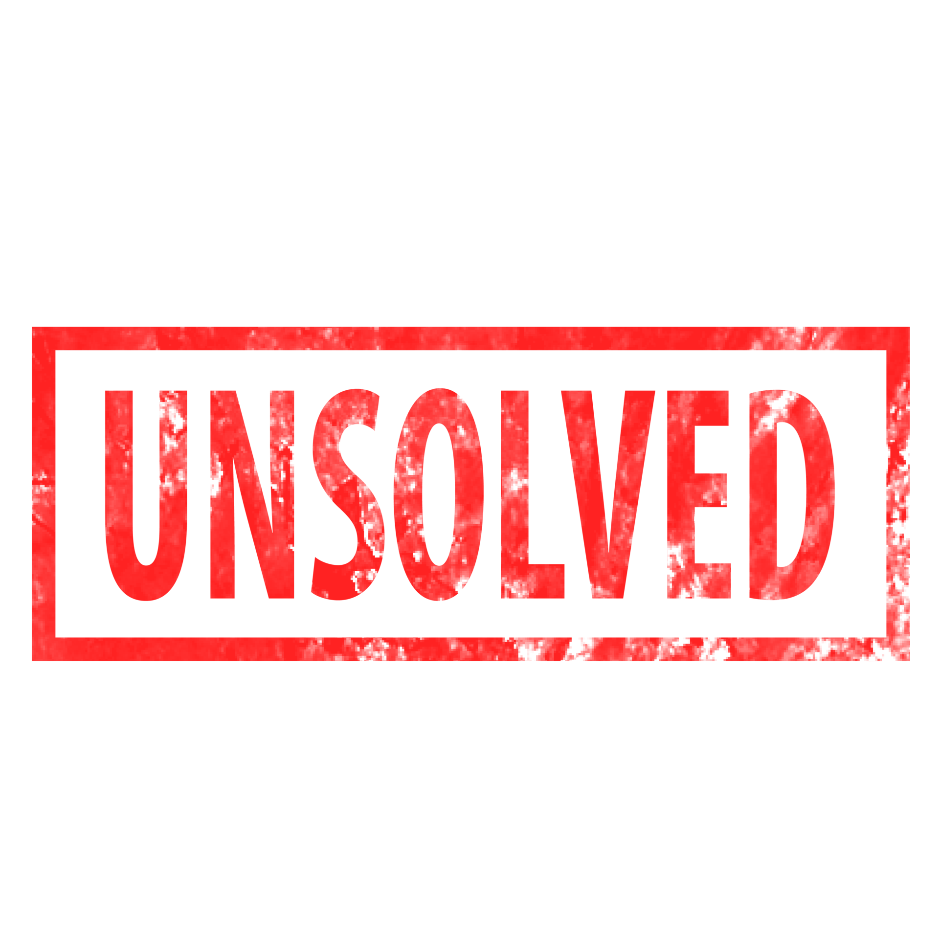 Unsolved Red Ink Stamp 22936003 PNG Unsolved Red Ink Stamp 22936003 PNG