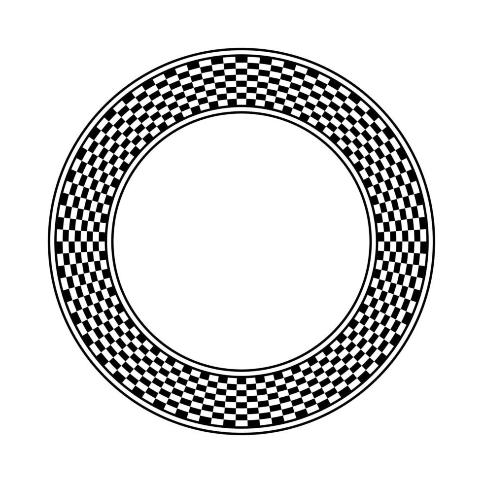 Black and white checkered circle frame vector 22936203 Vector Art at ... Black and white checkered circle frame vector 22936203 Vector Art at ...