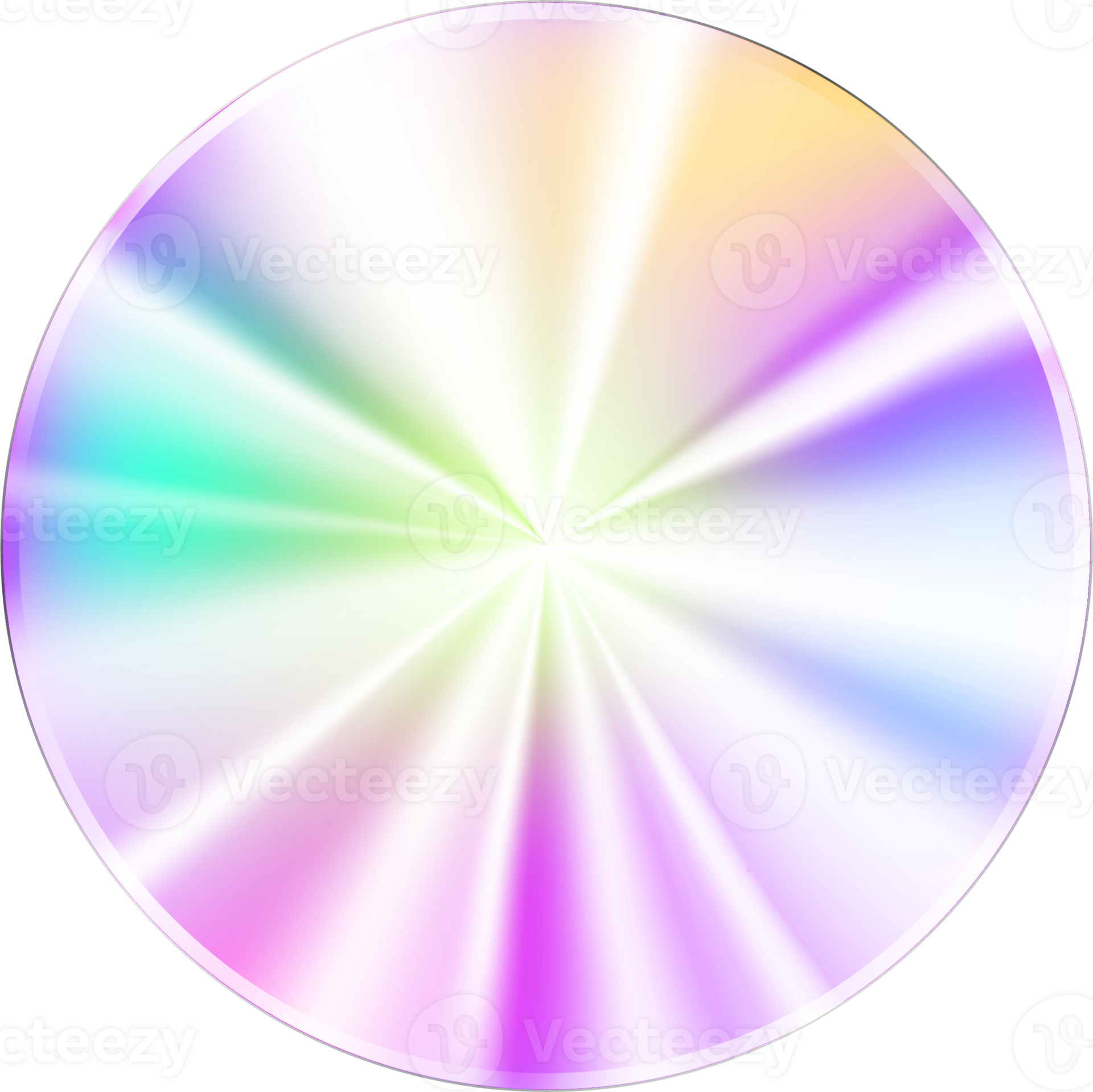 Holographic Sticker Rainbow Label Gradient Stamp Metal Texture Badge Iridescent Rainbow Foil