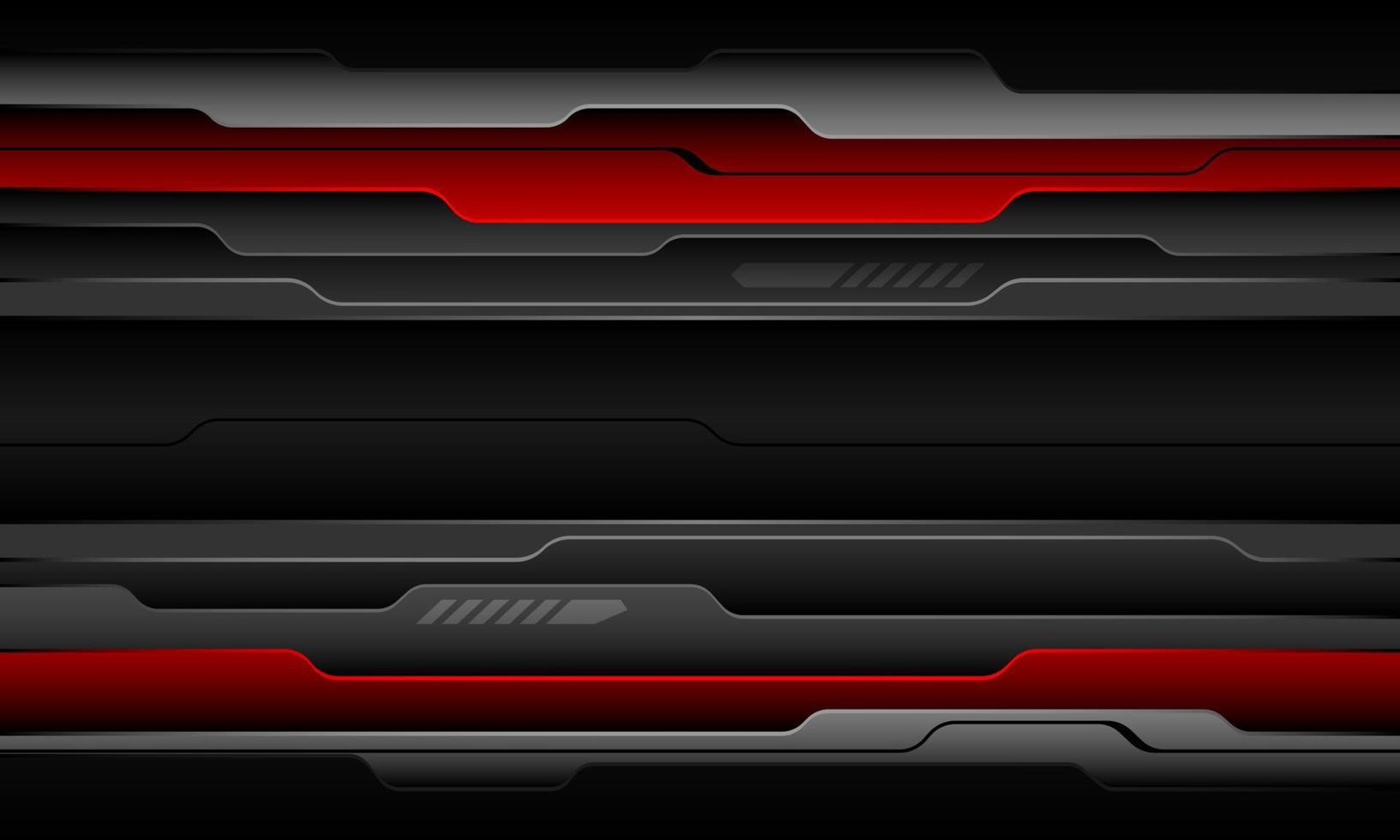 Abstract Red Grey Black Cyber Line Geometric Layer Overlap Design Modern Futuristic Technology