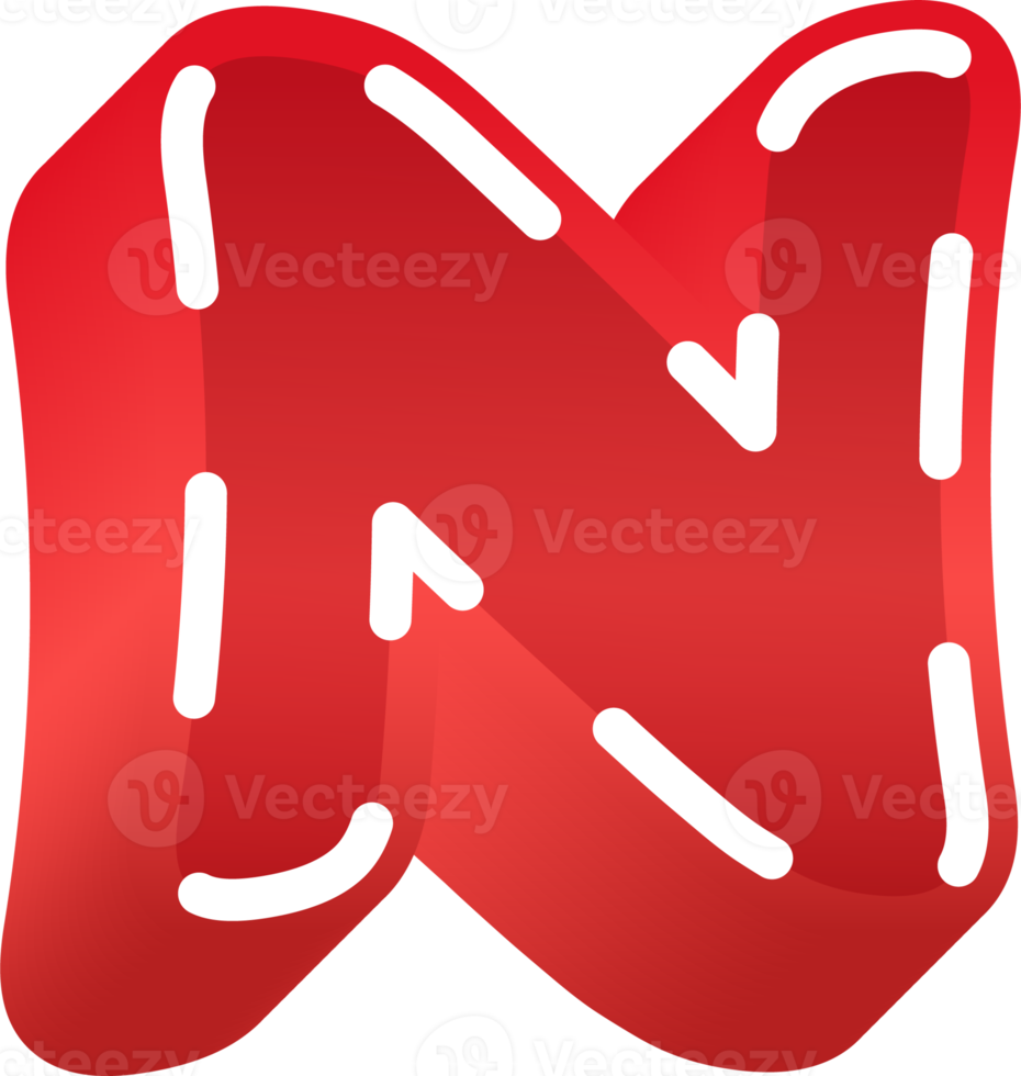 Bold Red Alphabet Letters 22941185 Png