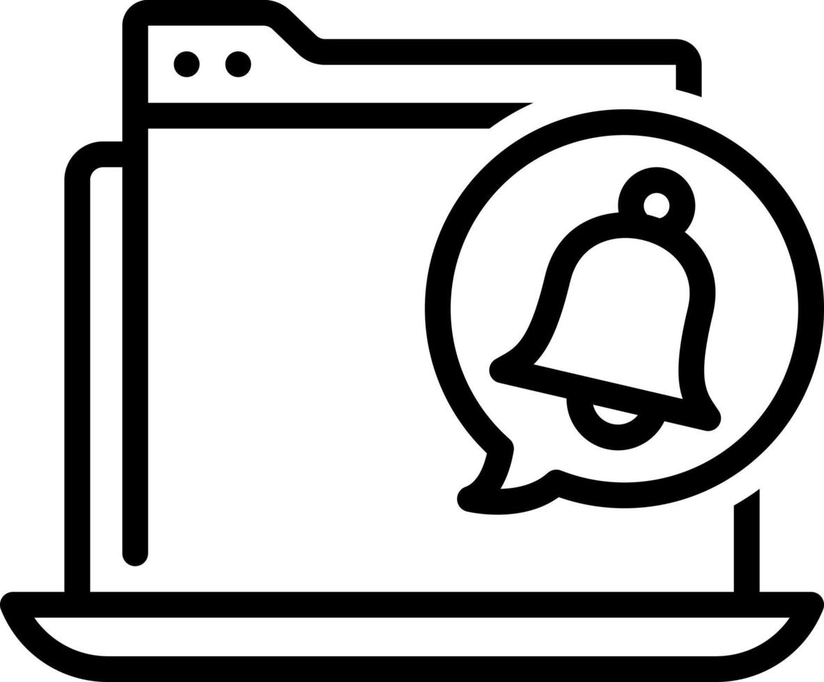 line icon for notify 22941780 Vector Art at Vecteezy