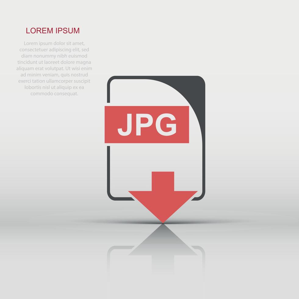 JPG file icon in flat style. Download sign illustration pictogram ... JPG file icon in flat style. Download sign illustration pictogram ...