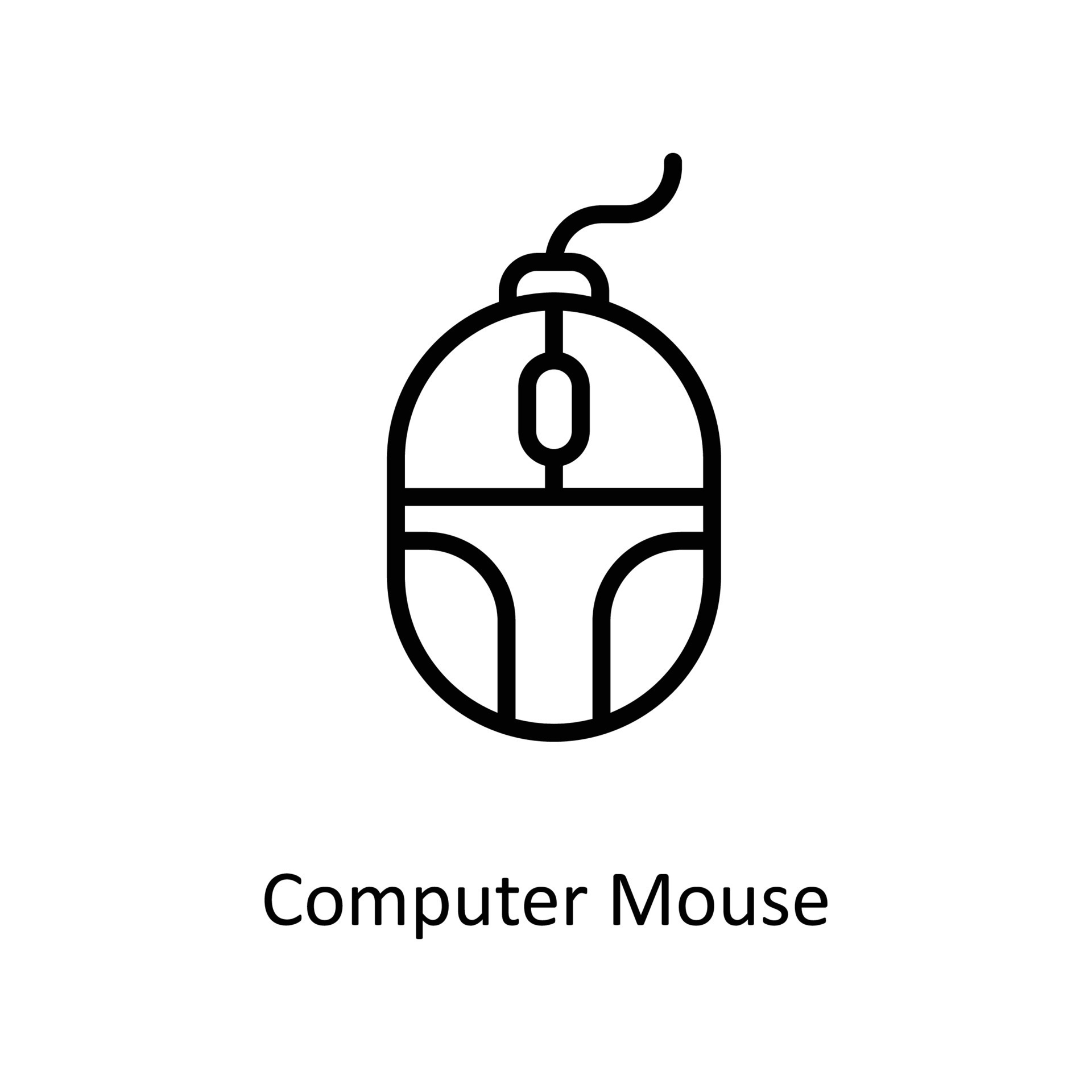 Computer Mouse Vector Outline Icons Simple Stock Illustration Stock 22943025 Vector Art At Vecteezy