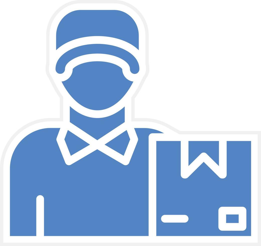 Courier Man Vector Icon Design 22946003 Vector Art at Vecteezy