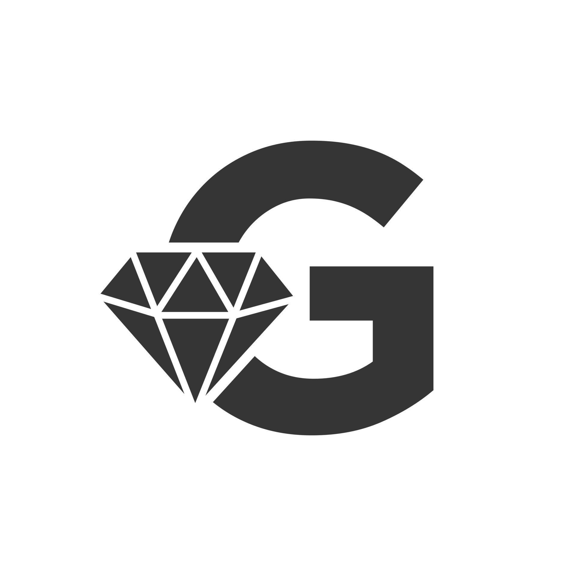 Letter G Diamond Logo Design. Jewelry Logo With Diamond Icon Vector Template 22947136 Vector Art ...