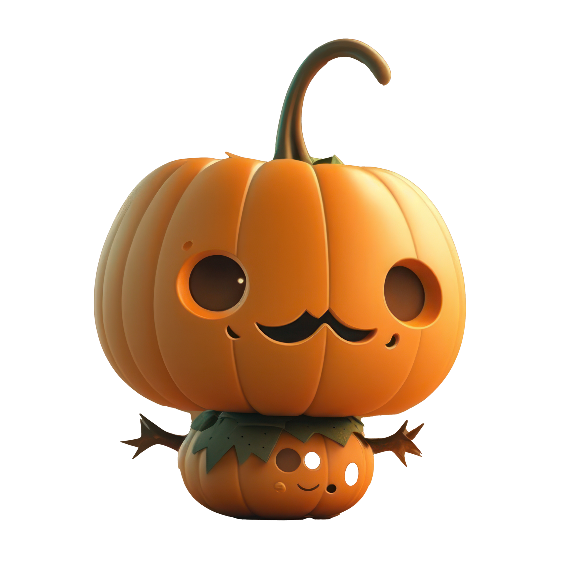 Cute Happy Pumpkin Character Ai Generated 22948169 Png