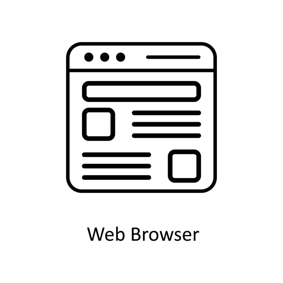Web Browser Vector outline Icons. Simple stock illustration stock 22951071 Vector Art at Vecteezy