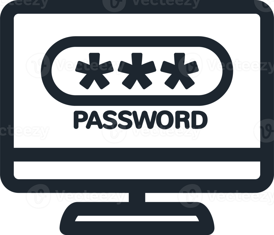 Computer Password Entry Icon 22951419 Png