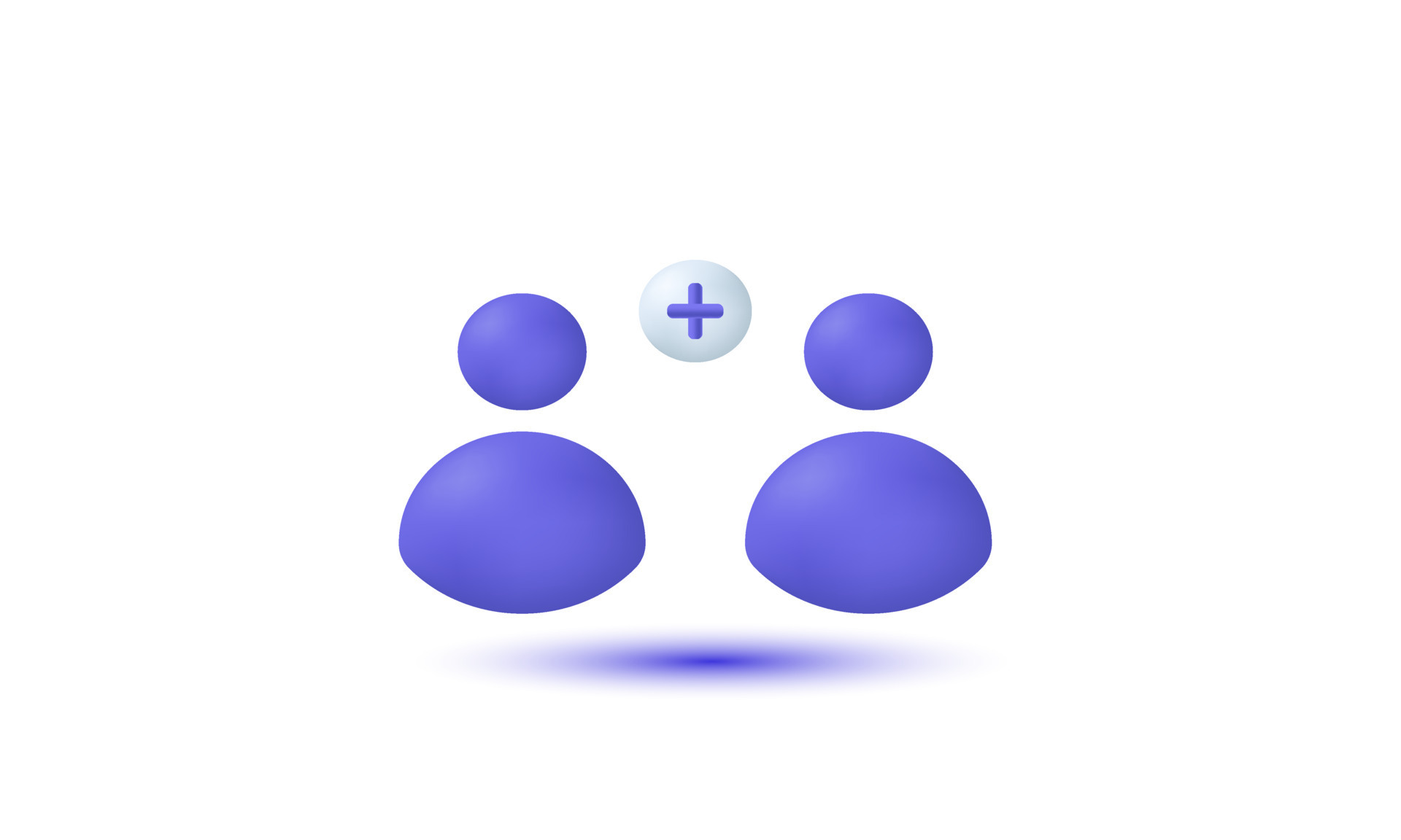 3d Realistic Cartoon Vector Add User Create Group Icon Trendy Modern Style Object Symbols
