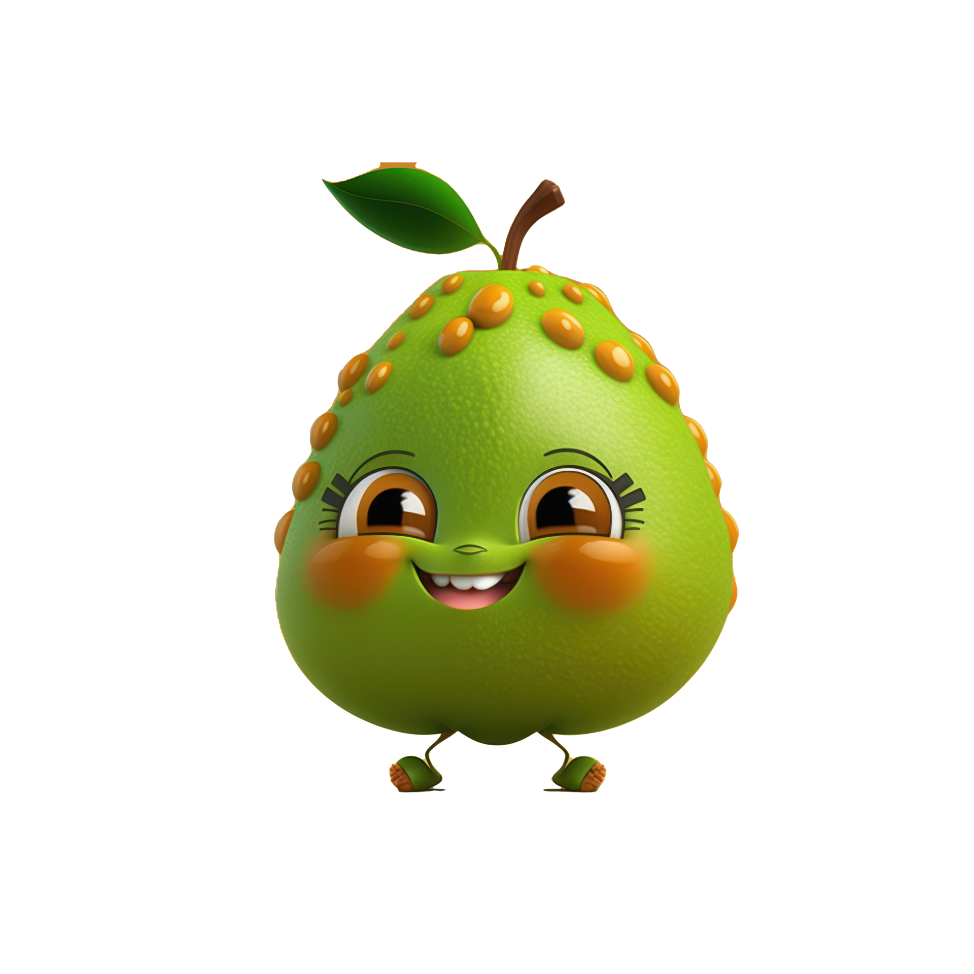 Cute Happy Amla Character Ai Generated 22960496 Png