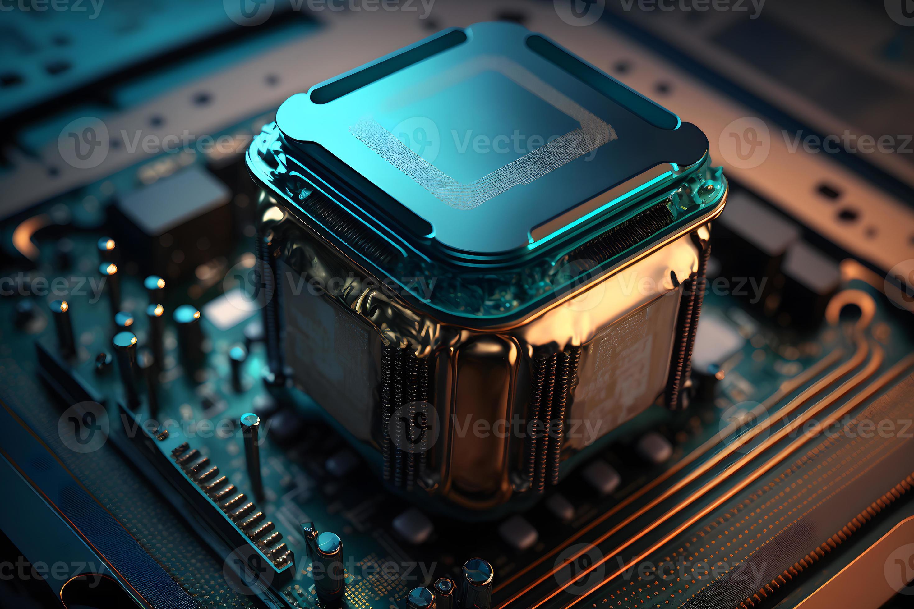 Cpu Processor With Modern Futuristic Technology Appearance Neural