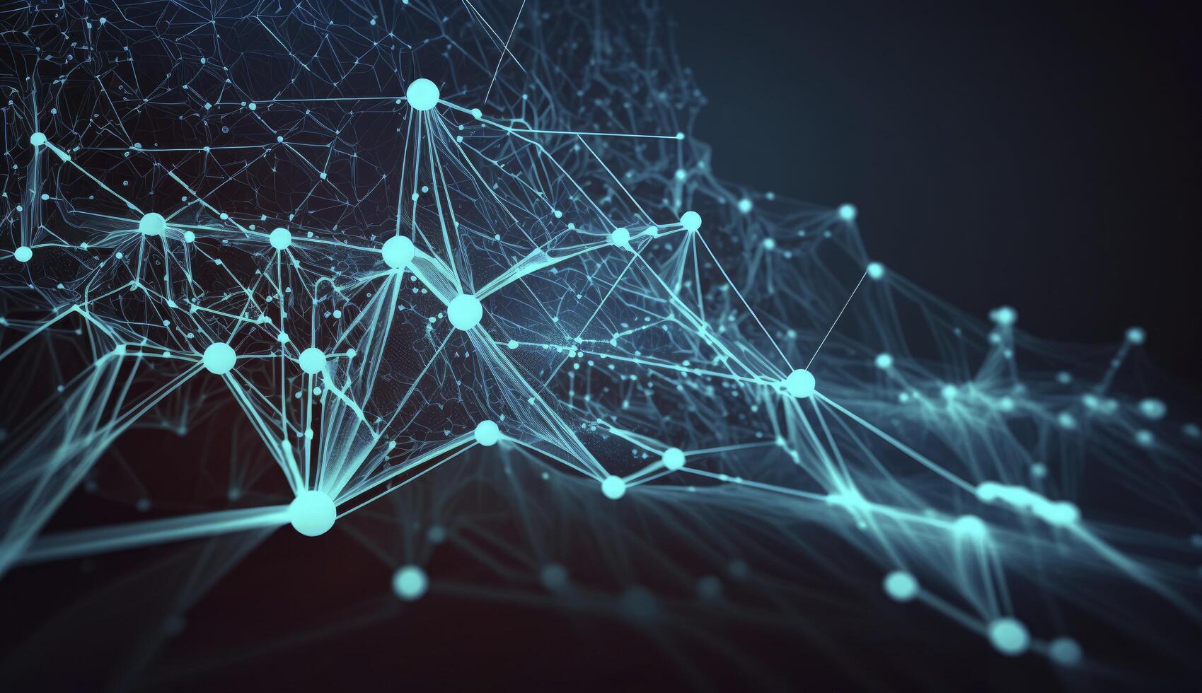 Abstract Futuristic With Connection Lines On Blue Background Plexus Structure Concept Of