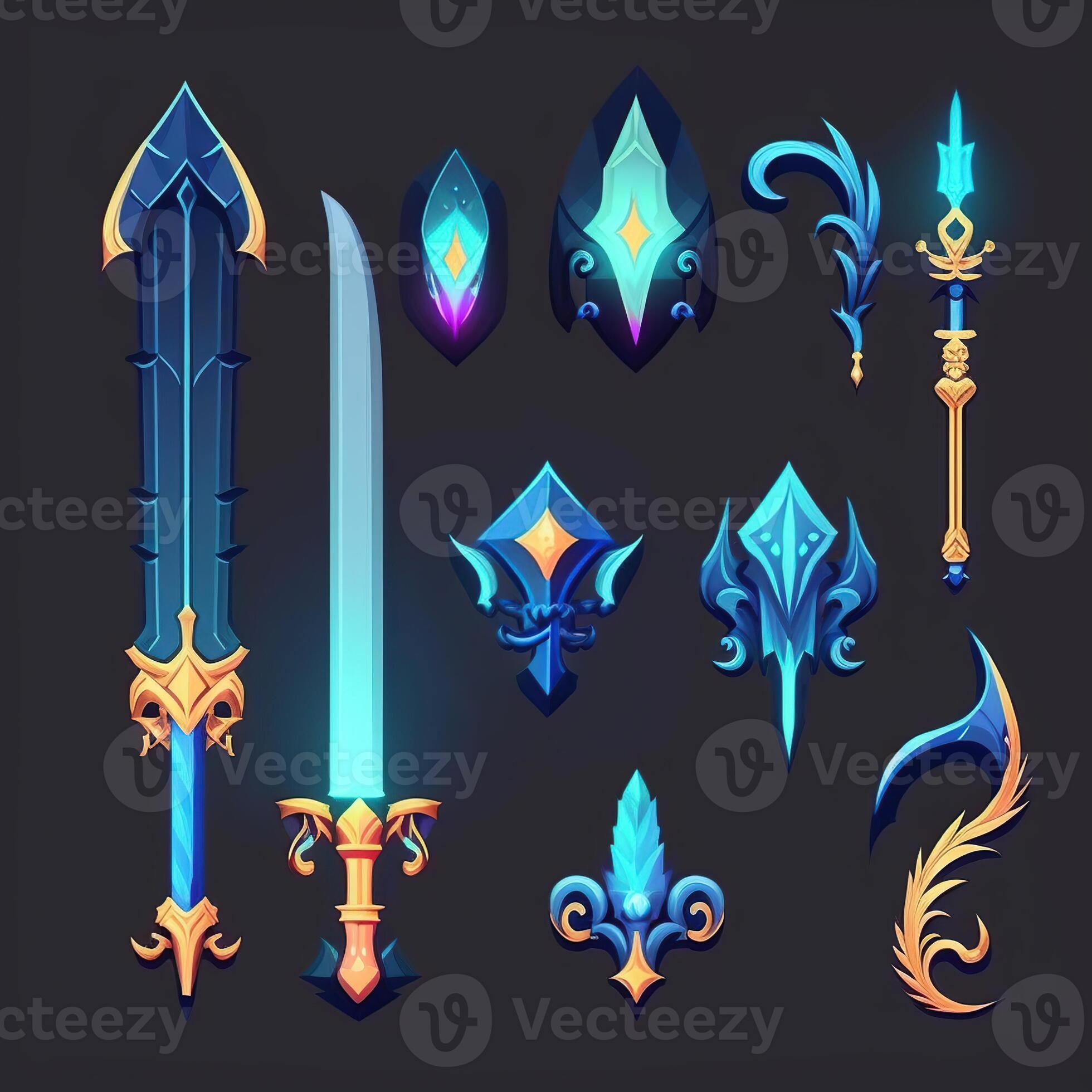 Game Frame Vector Set Avatar Ui Fantasy Rpg Gold Border Medieval Ancient Facecam Menu Red