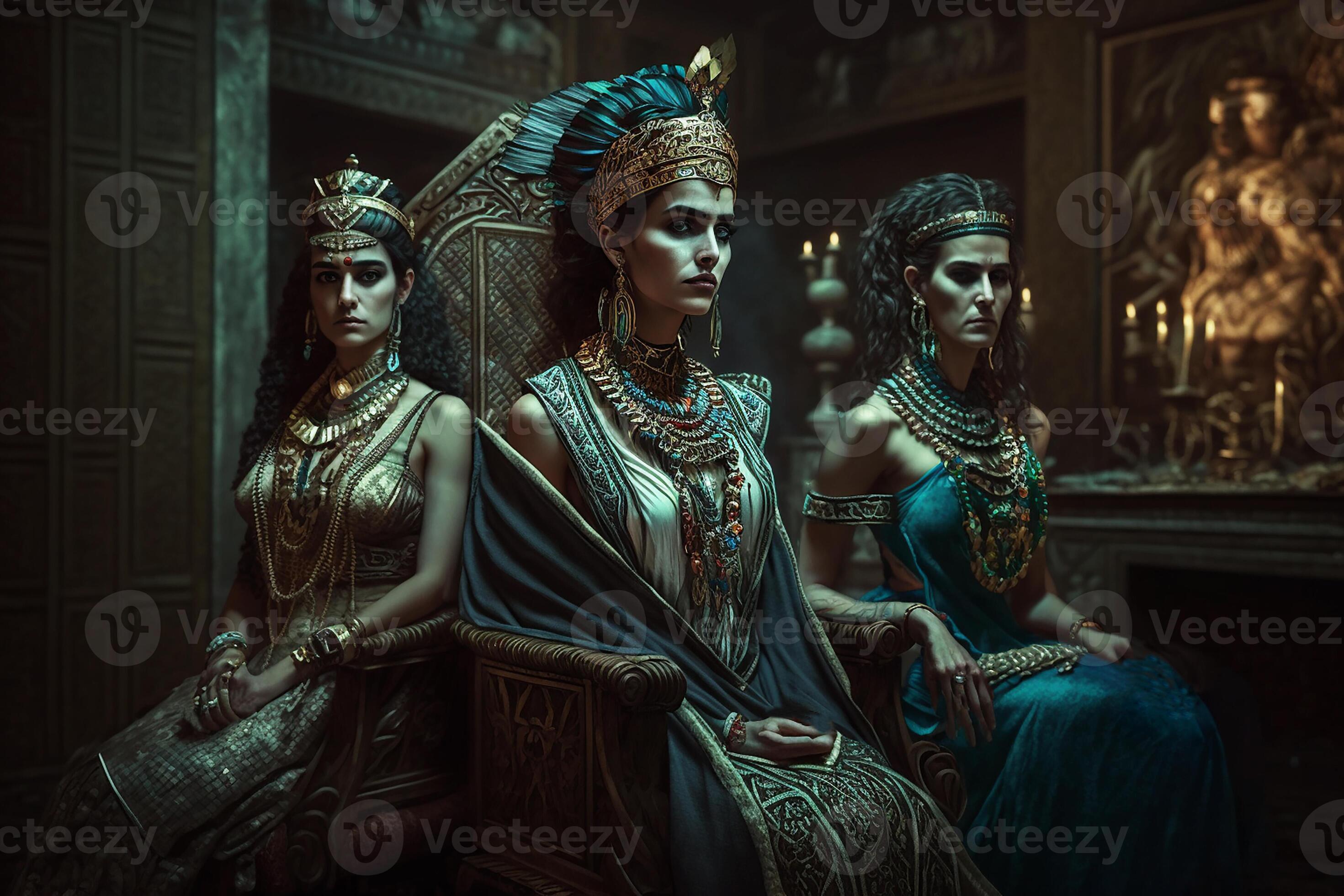 Queen Cleopatra and her maids. A History of Ancient Egypt. 22966122 ...