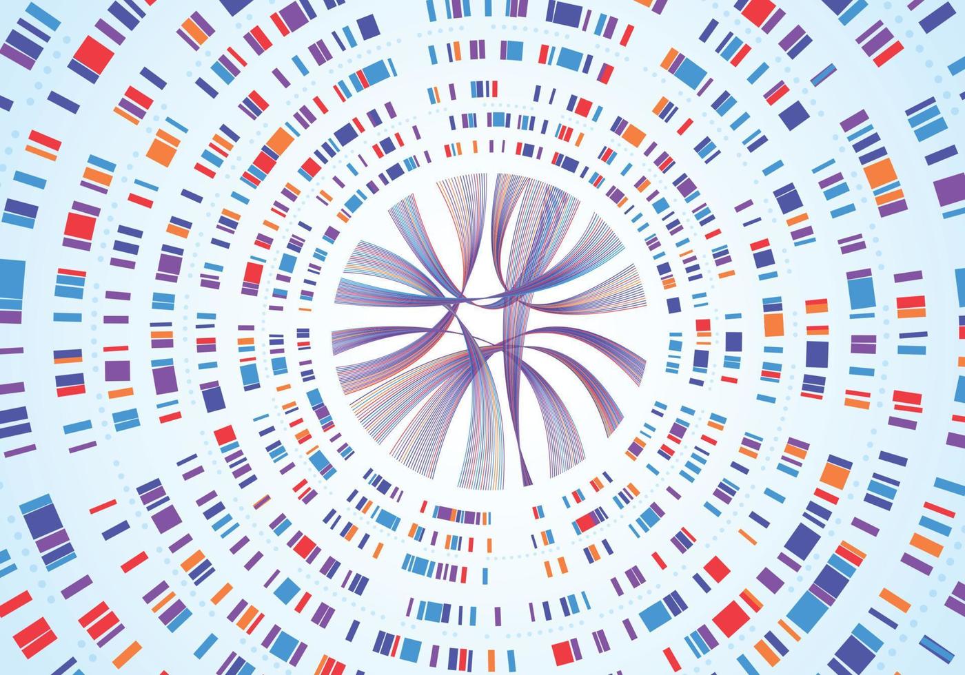 Genome infographic. Dna sequence visualization, genetic mapping, gene ...