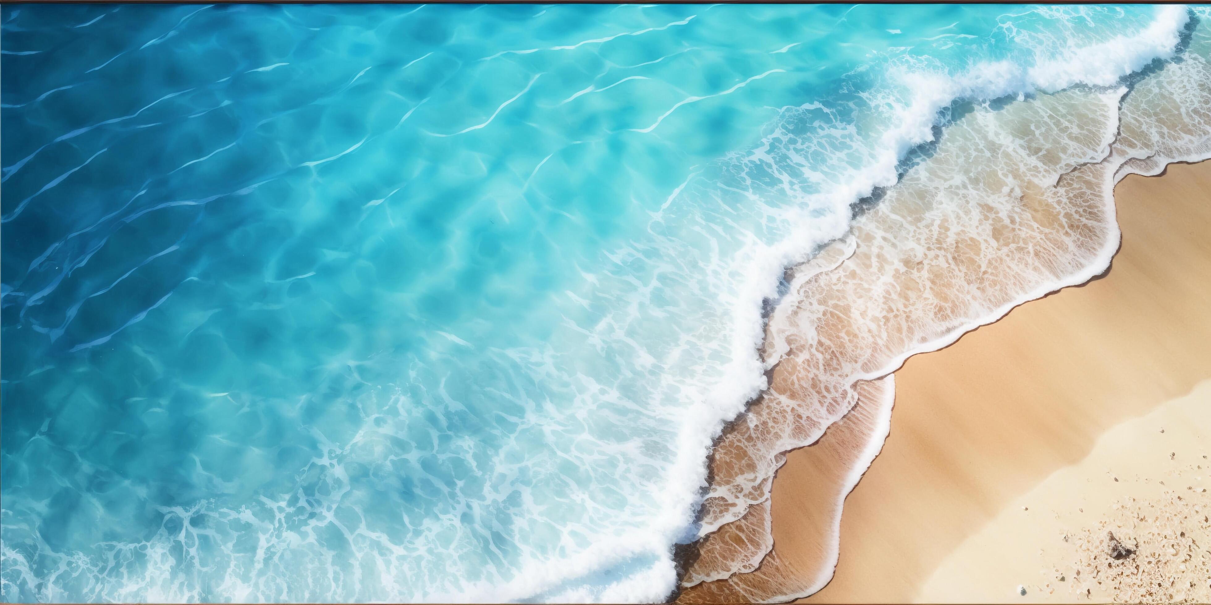 The tropical seascape with sea wave to the beach with . 22967221 Stock ...