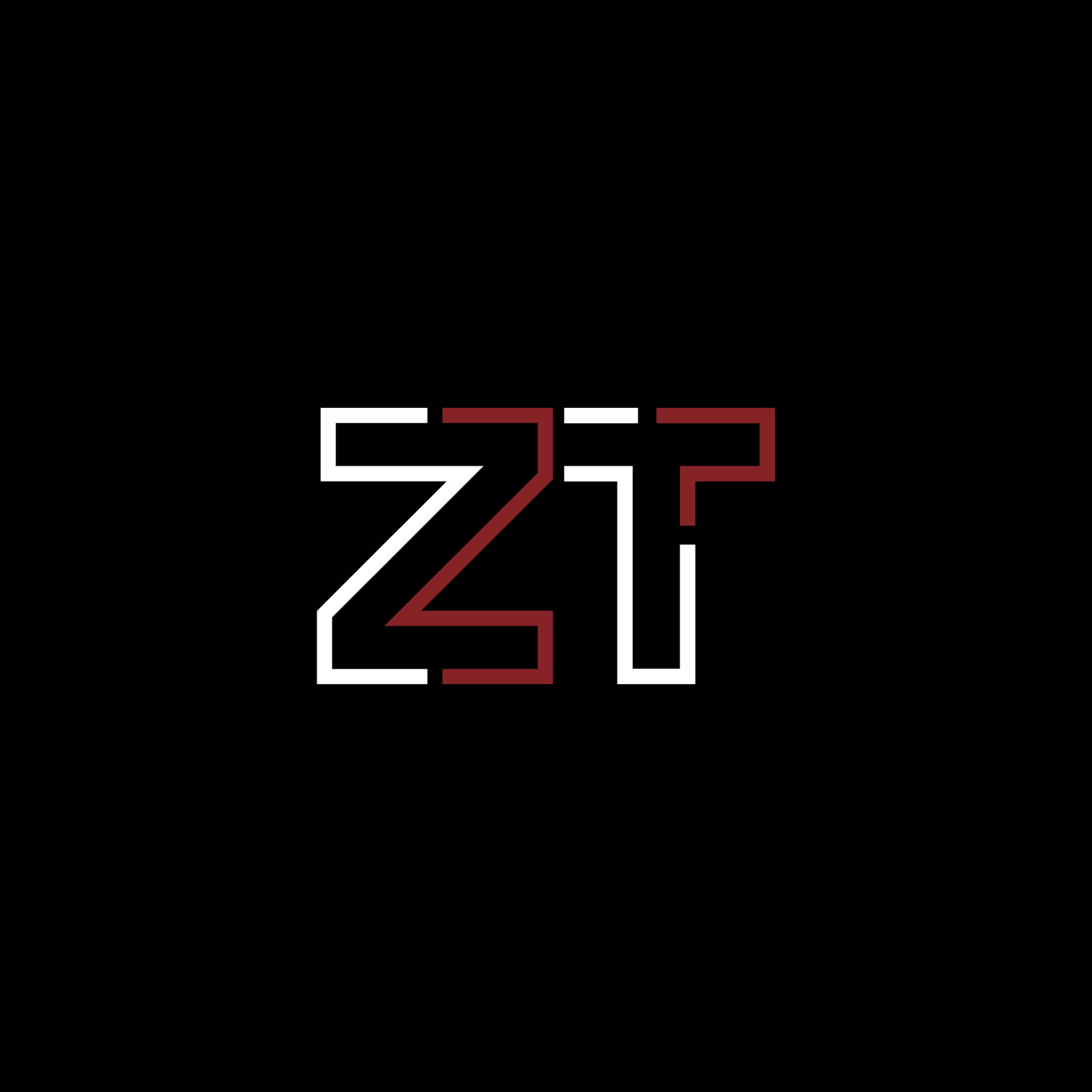 Abstract Letter Zt Logo Design With Line Connection For Technology And Digital Business Company