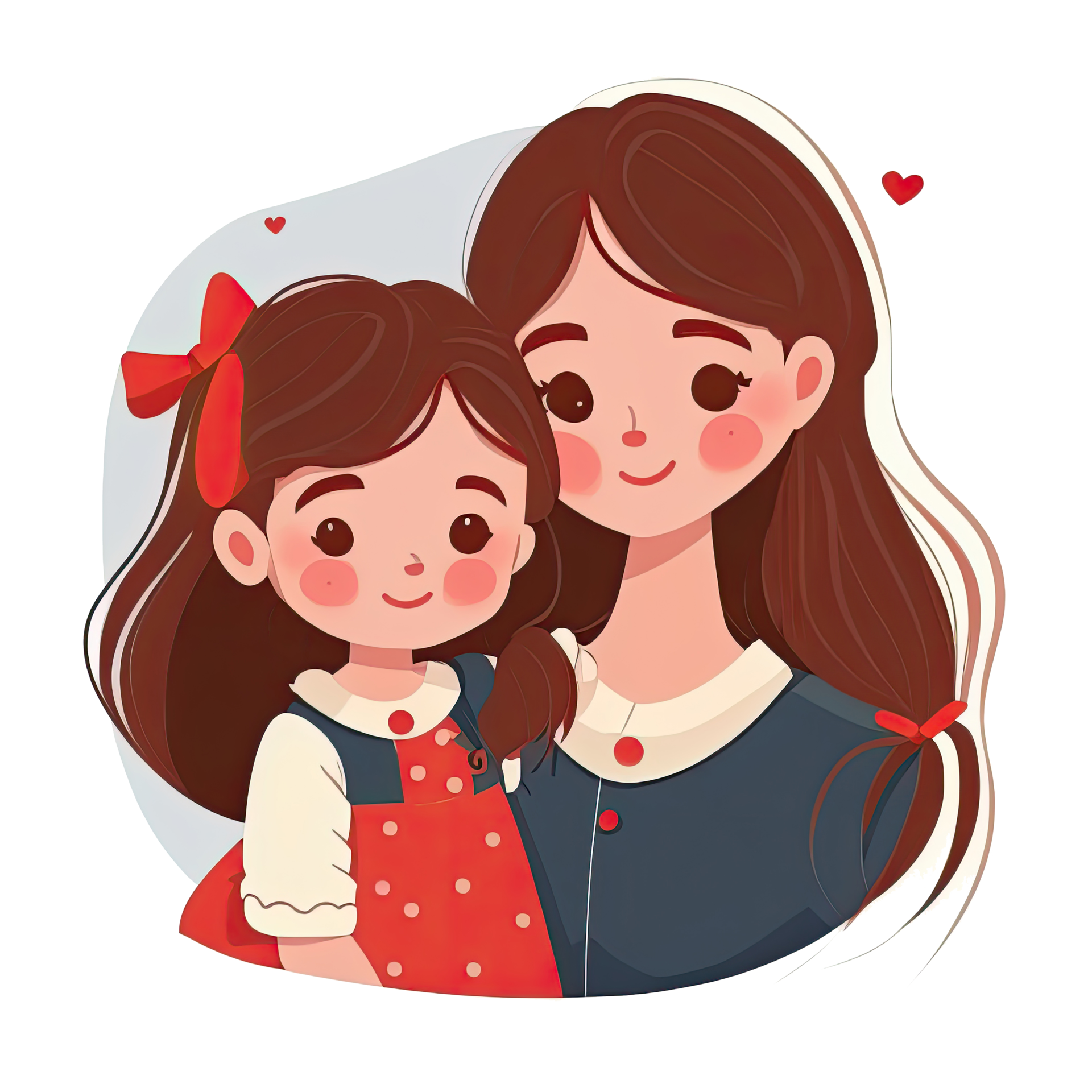 Mother and Daughter Cartoon 22972729 PNG Mother and Daughter Cartoon 22972729 PNG