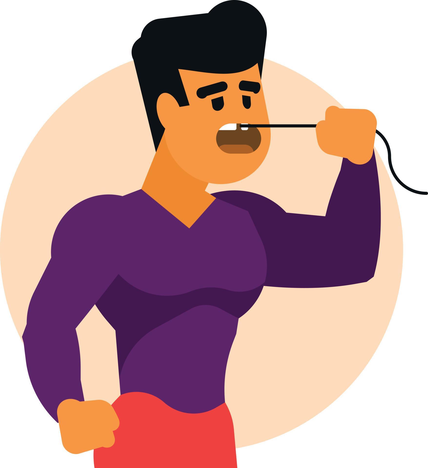 Vector Image Of A Man Removing A Tooth With A String 22974835 Vector ... Vector Image Of A Man Removing A Tooth With A String 22974835 Vector ...