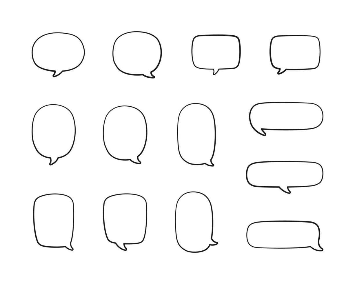 Set of Hand Drawn Comics Style Speech Bubbles 22978988 Vector Art at ... Set of Hand Drawn Comics Style Speech Bubbles 22978988 Vector Art at ...