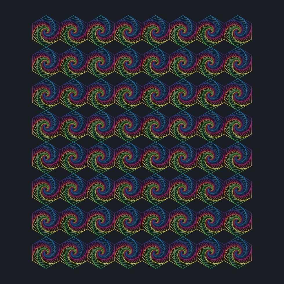 Hexagon Spiral Vortex Design Artwork 22984558 Vector Art At Vecteezy