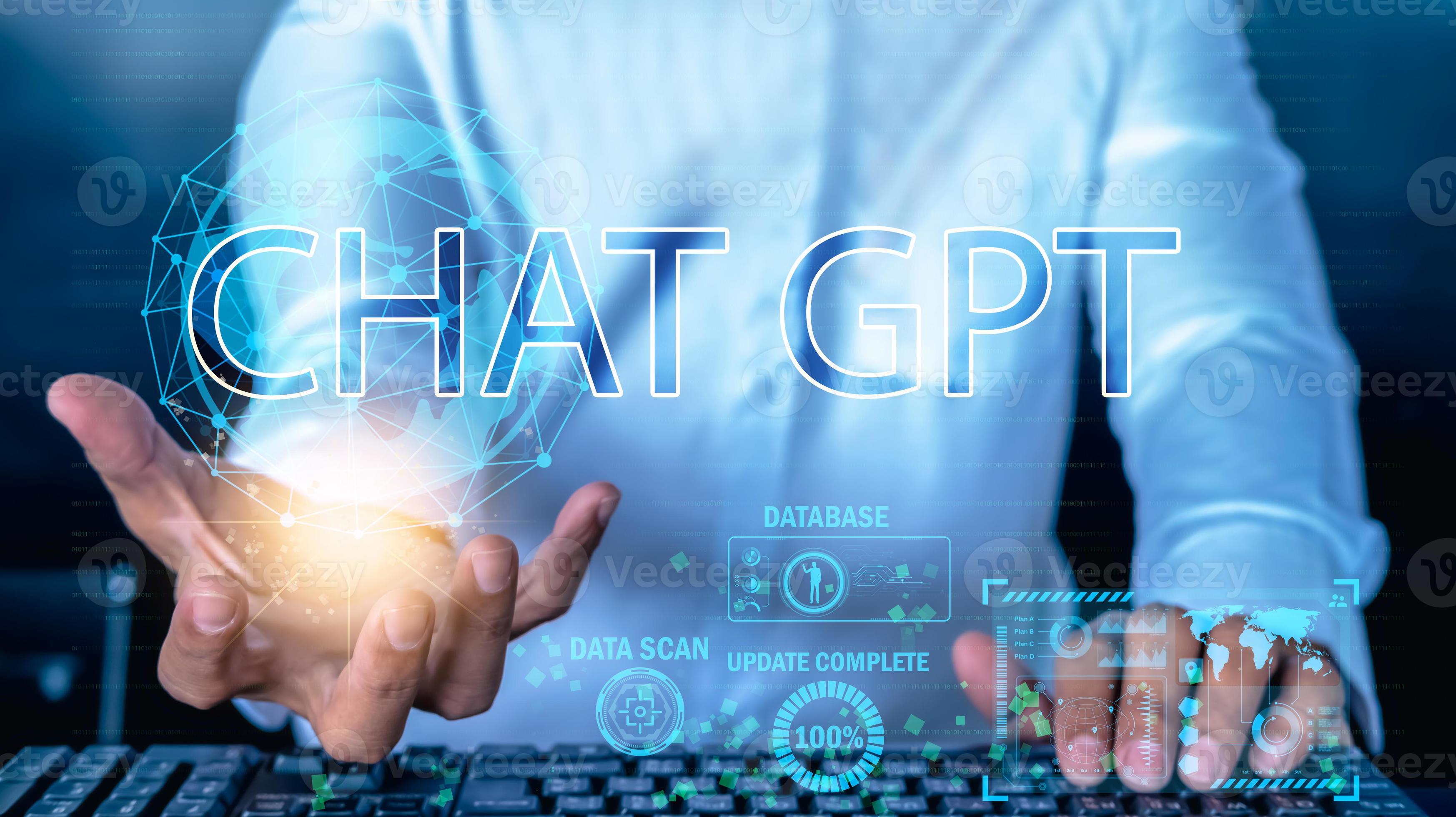 AI Technology CHAT GPT to people help to touch touching UI screen ...