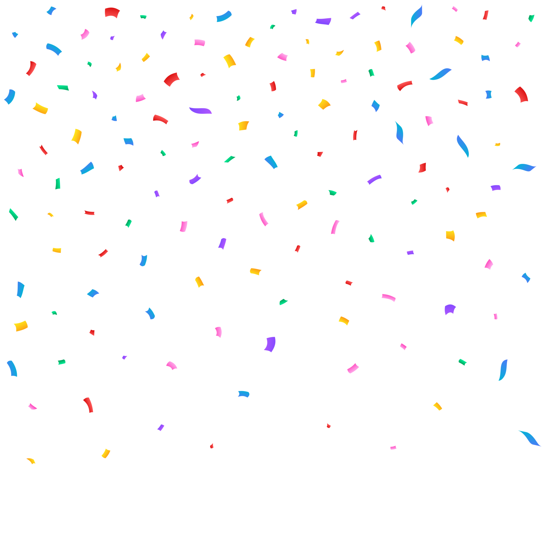 Confetti PNG for festival background. Multicolor confetti and falling background. Multicolor ...