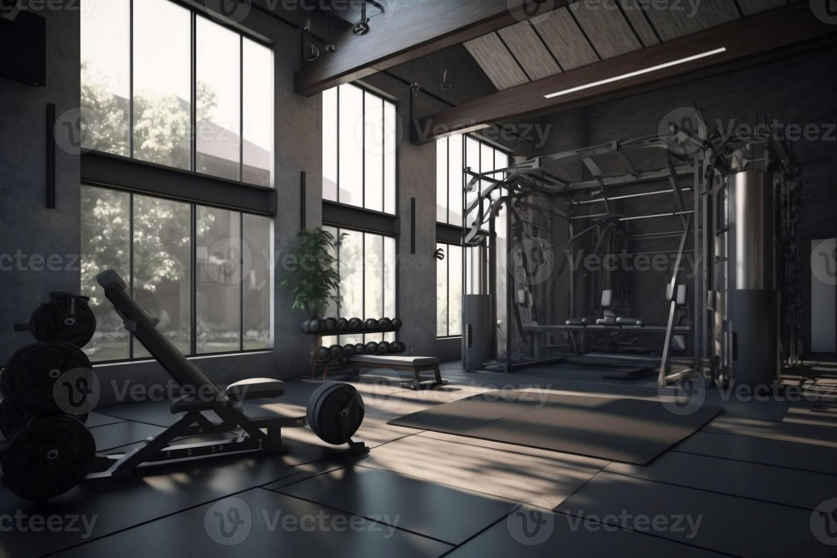 Modern gym interior with various equipment. Luxury concept. 22995021 ...