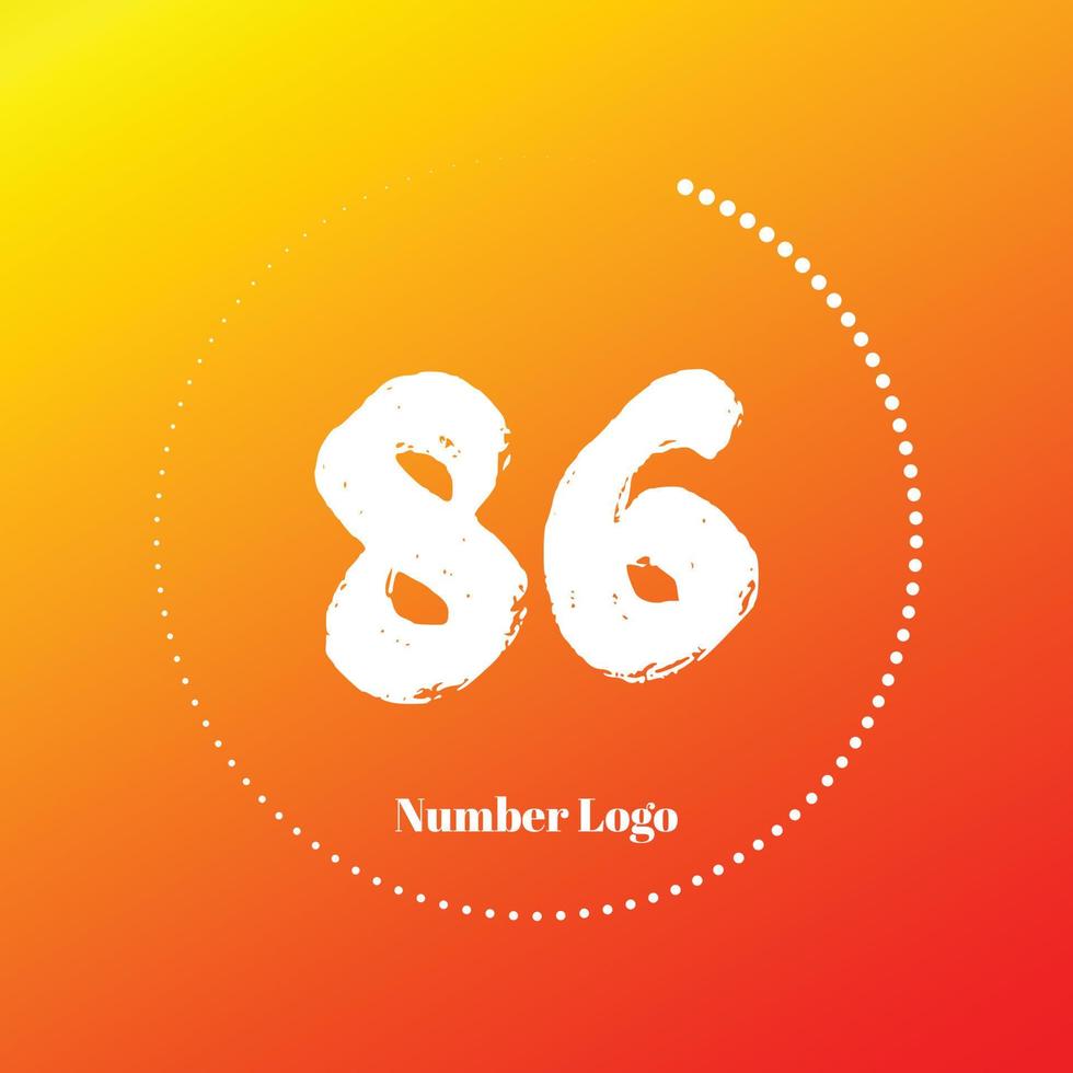 86 number initial logo template with background 22999601 Vector Art at ... 86 number initial logo template with background 22999601 Vector Art at ...