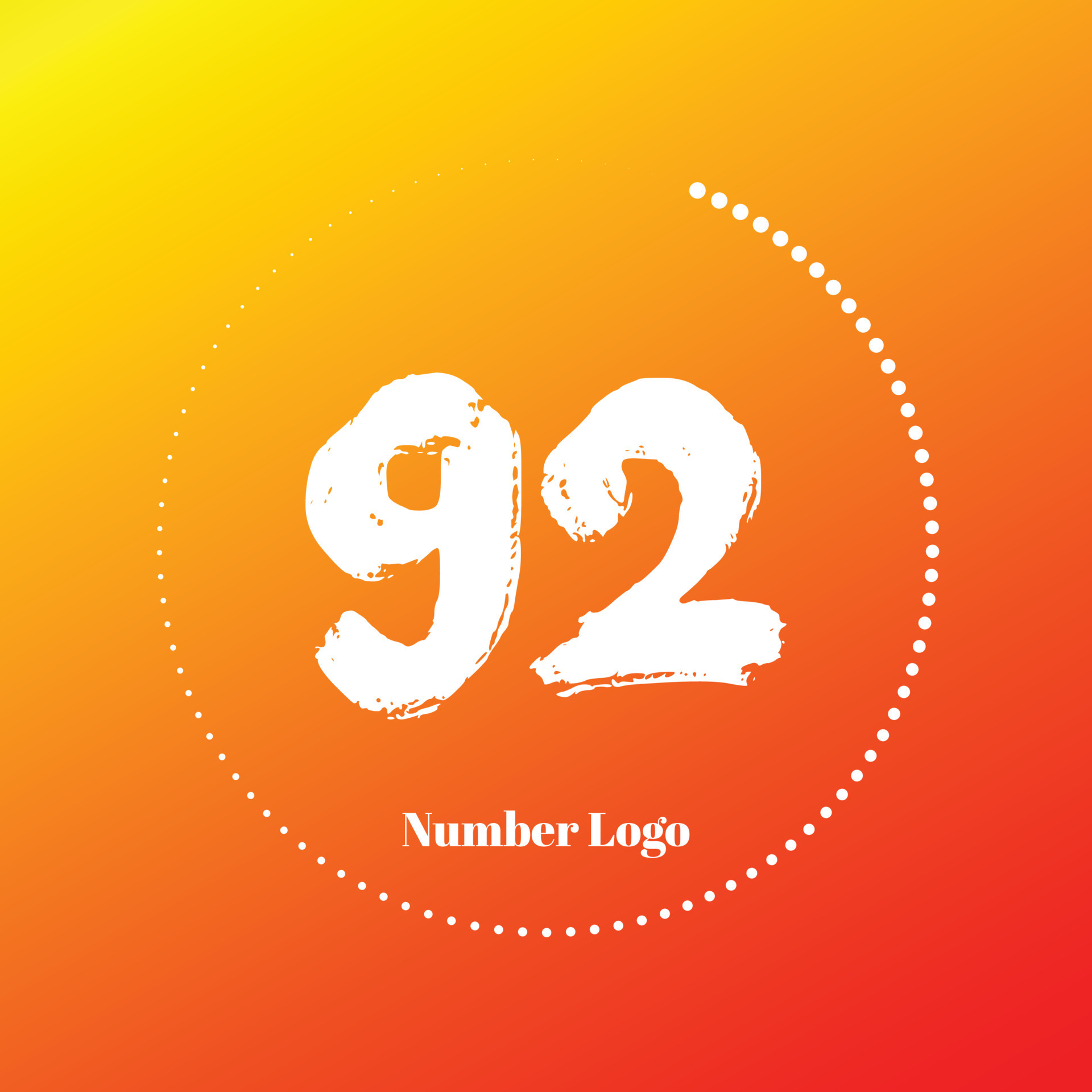 92 number initial logo template with background 22999605 Vector Art at ... 92 number initial logo template with background 22999605 Vector Art at ...
