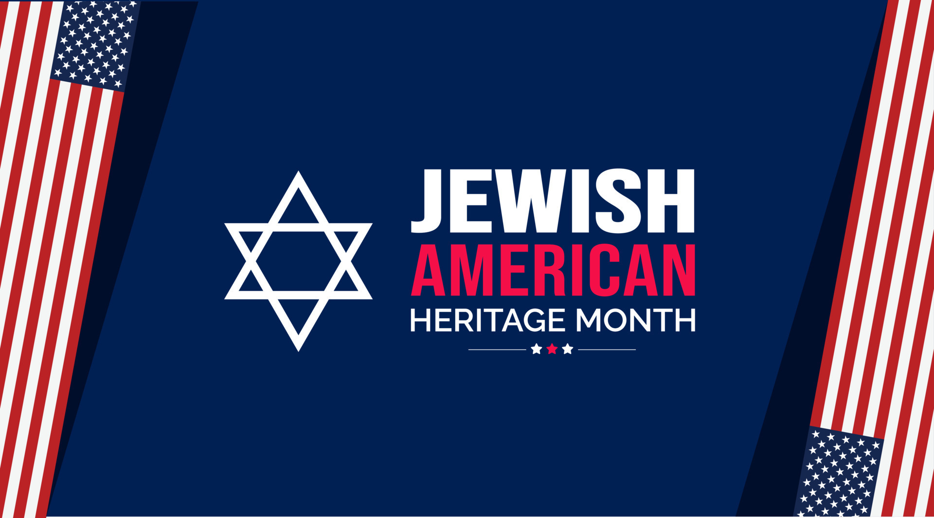 Jewish American Heritage Month background or banner design template ...