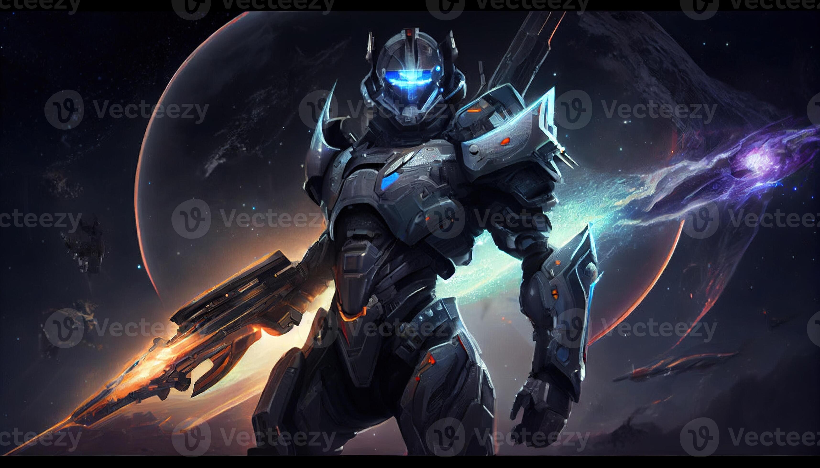 cosmic defender, digital art illustration, 23005366 Stock Photo at Vecteezy cosmic defender, digital art illustration, 23005366 Stock Photo at Vecteezy