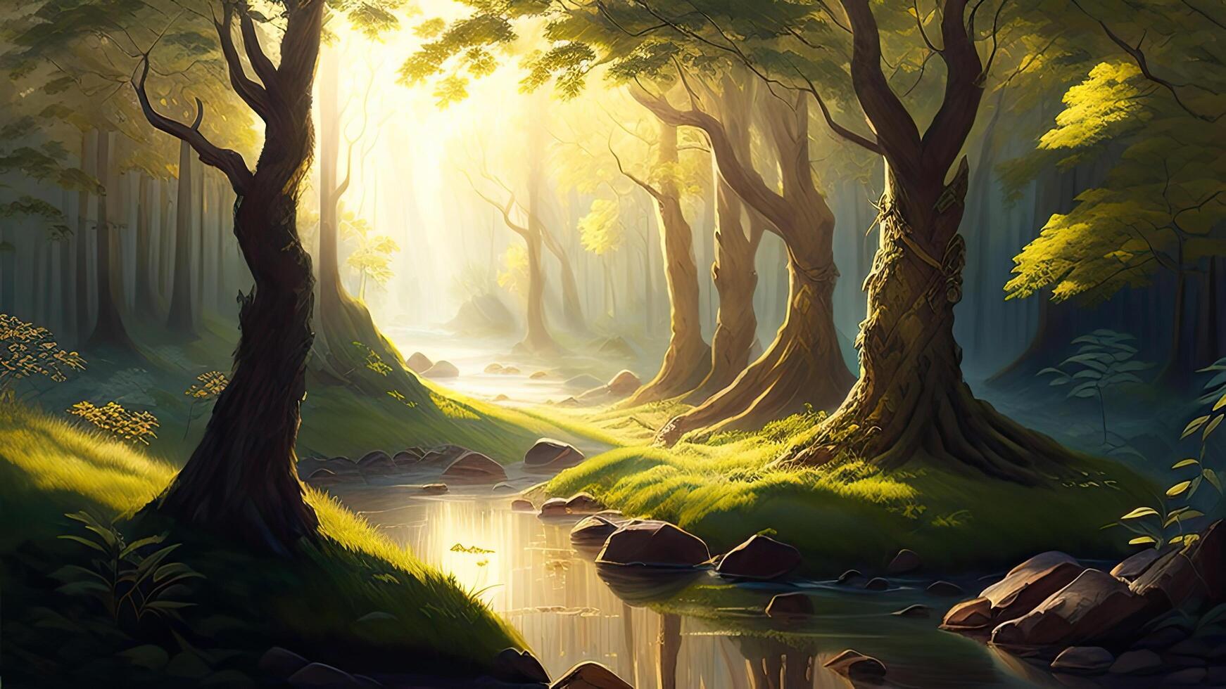 Fantasy Forest Landscape Wallpaper Fantasy Forest Landscape Wallpaper