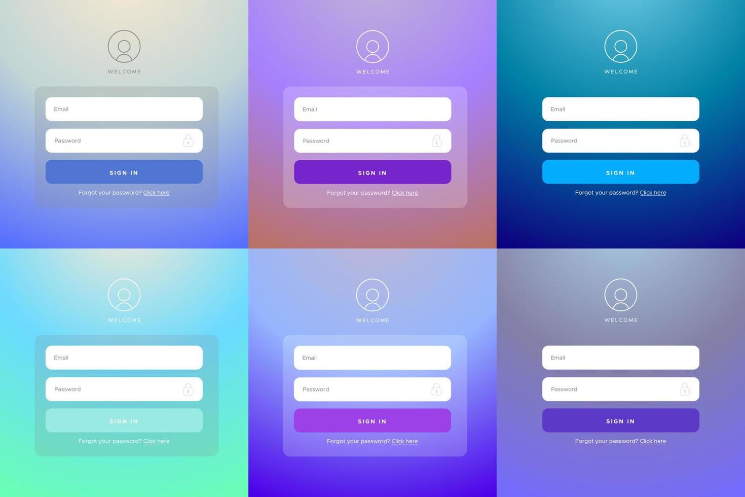6 of ui modern login design 23006068 Vector Art at Vecteezy 6 of ui modern login design 23006068 Vector Art at Vecteezy