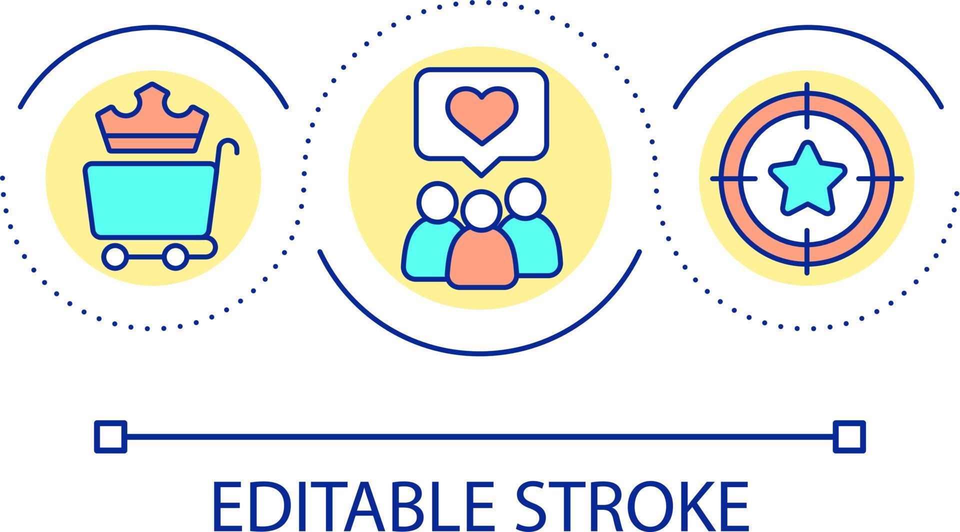 Loyal Customers Club Loop Concept Icon Privileges For Constant Clients Discount System