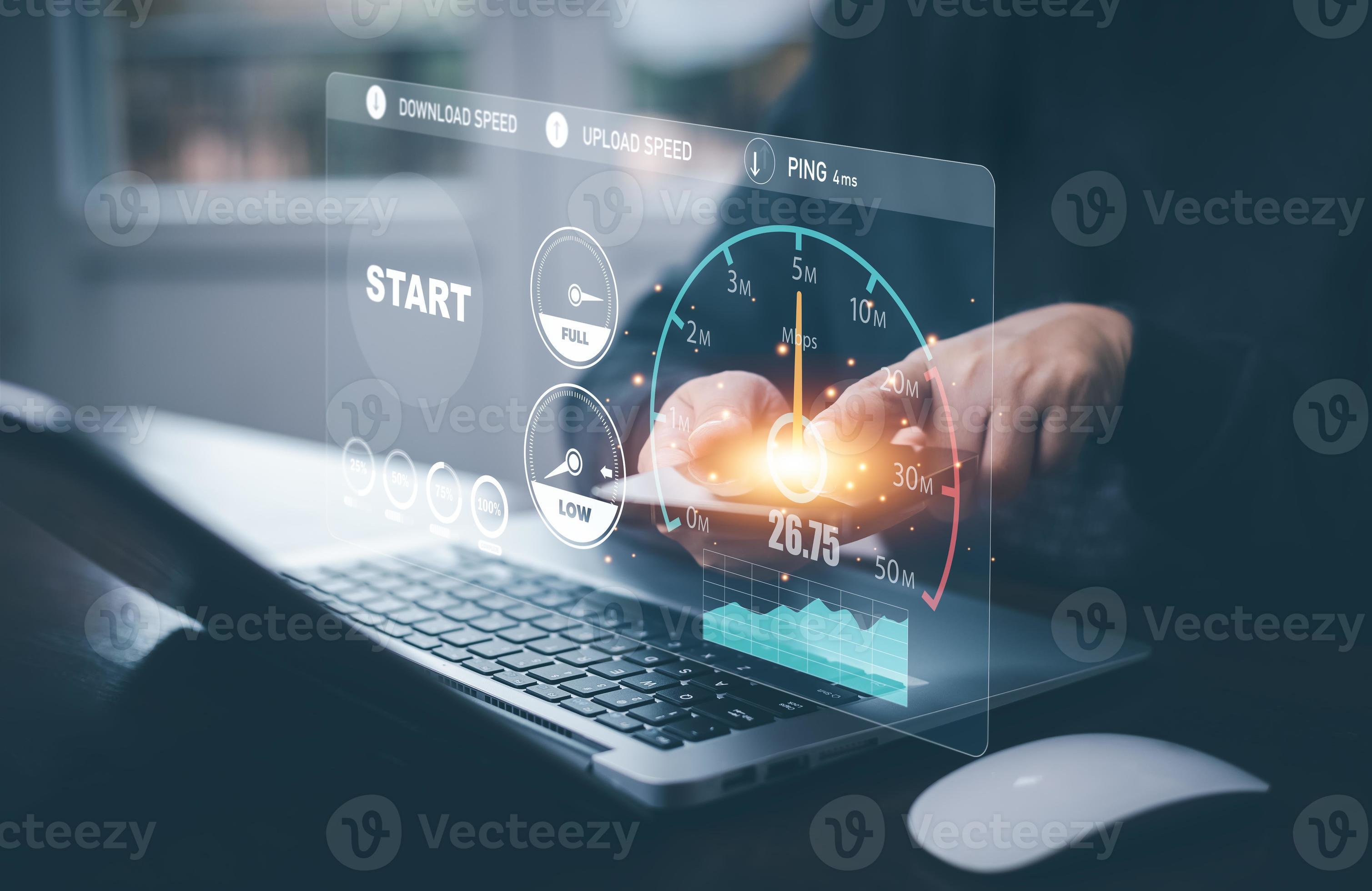 Fast internet connection with Metaverse technology concept, Programmer ...