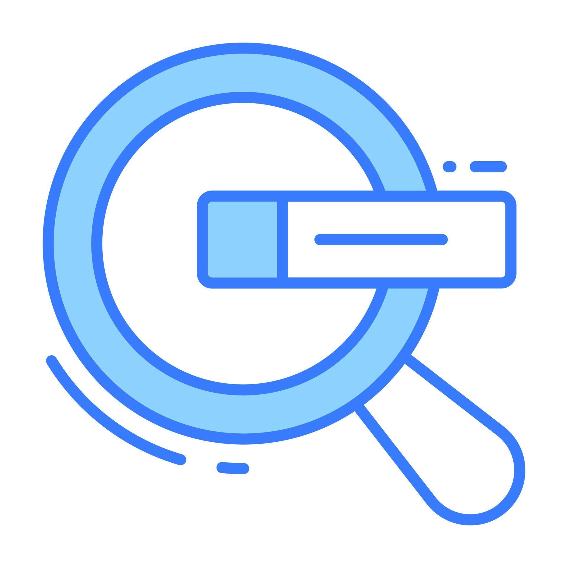 Magnifier with search bar, vector design of search engine optimization ...