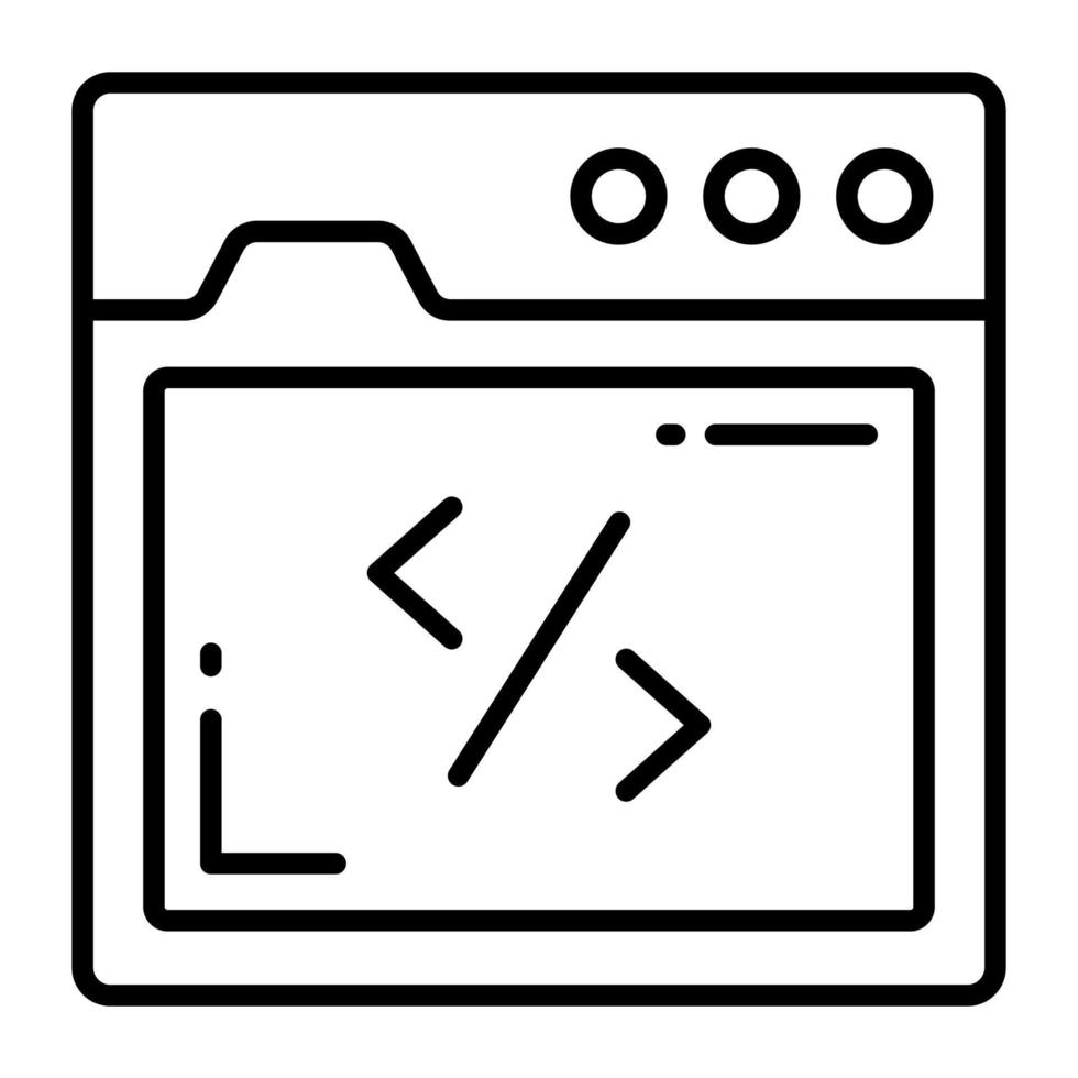 Editable Vector Of Web Coding Web Development Icon 23014312 Vector Art At Vecteezy