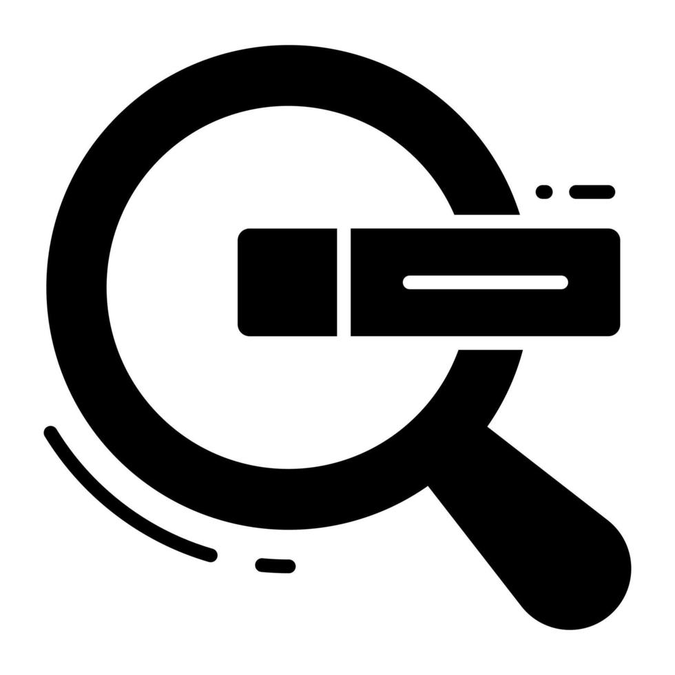 Magnifier with search bar, vector design of search engine optimization ...