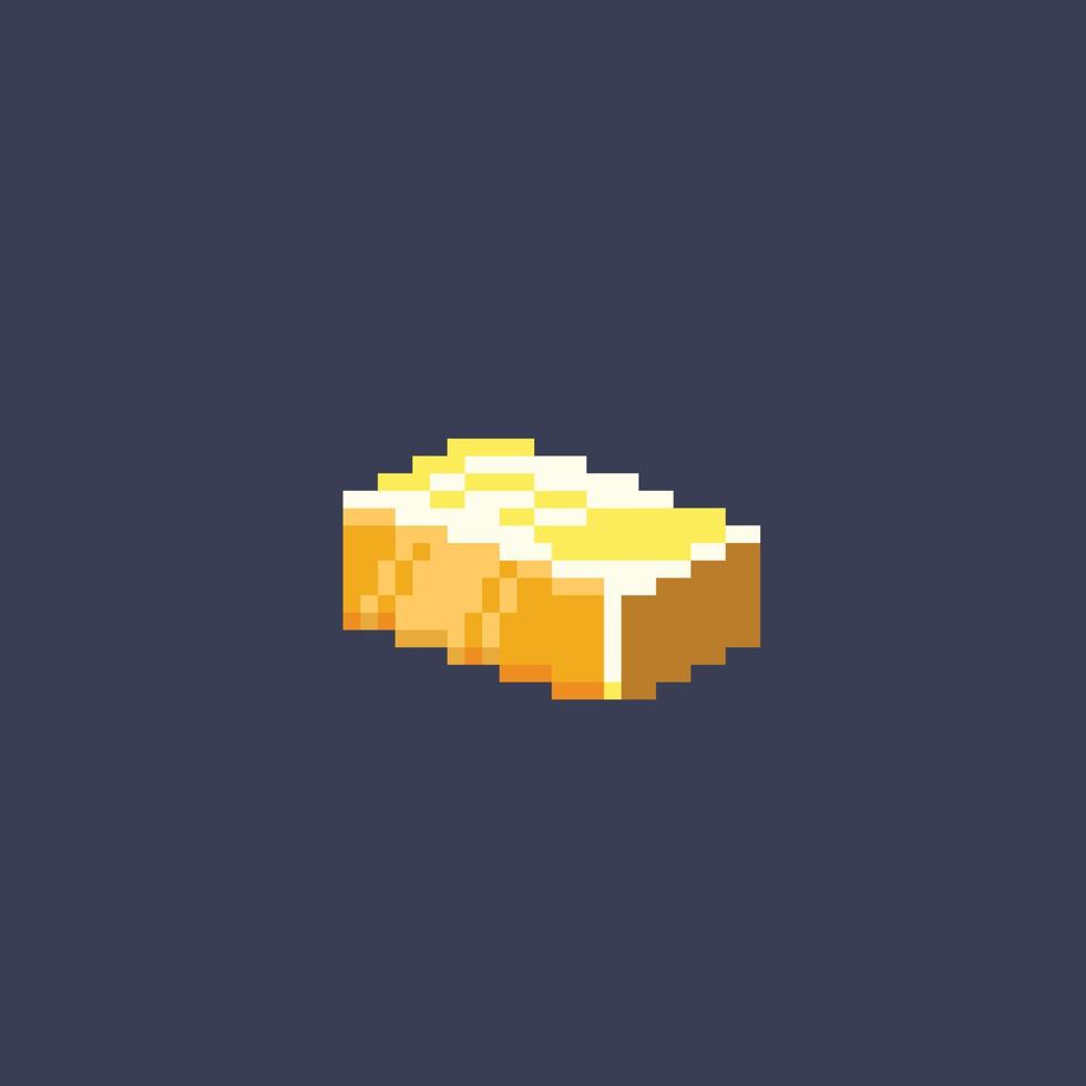 Golden Bar In Pixel Art Style 23016199 Vector Art At Vecteezy