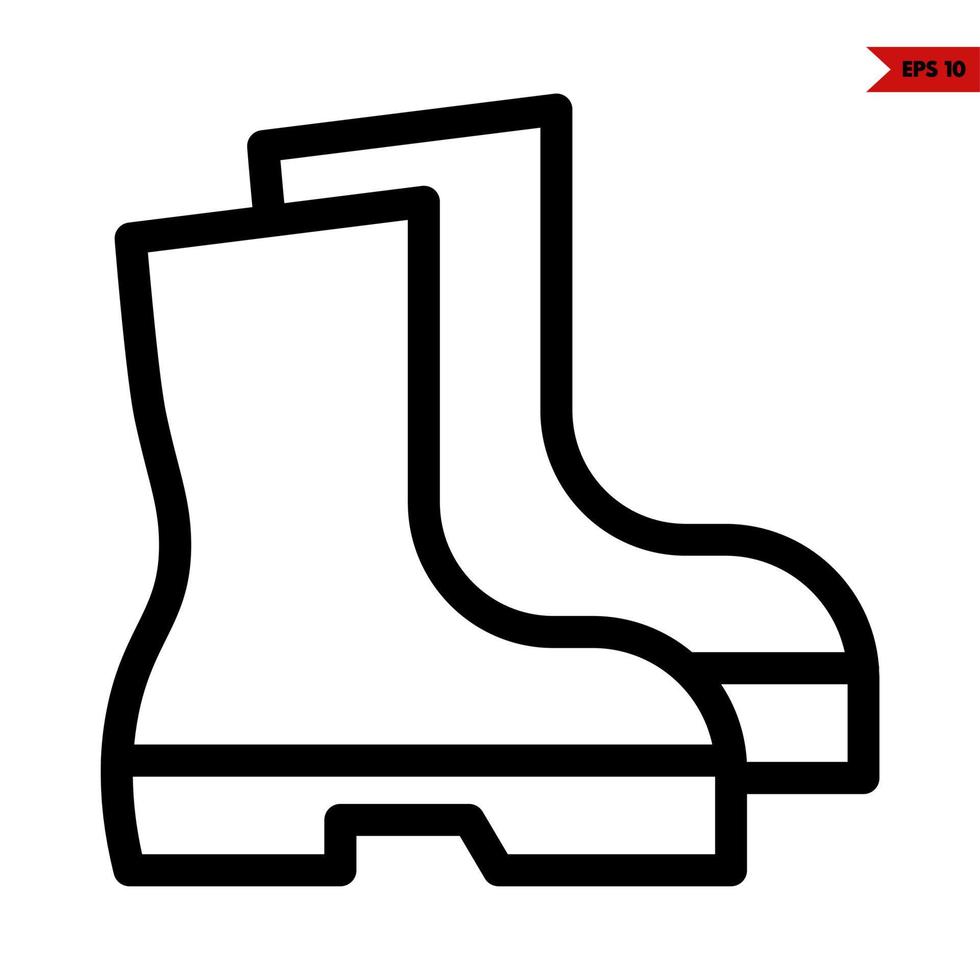 boots line icon 23017098 Vector Art at Vecteezy