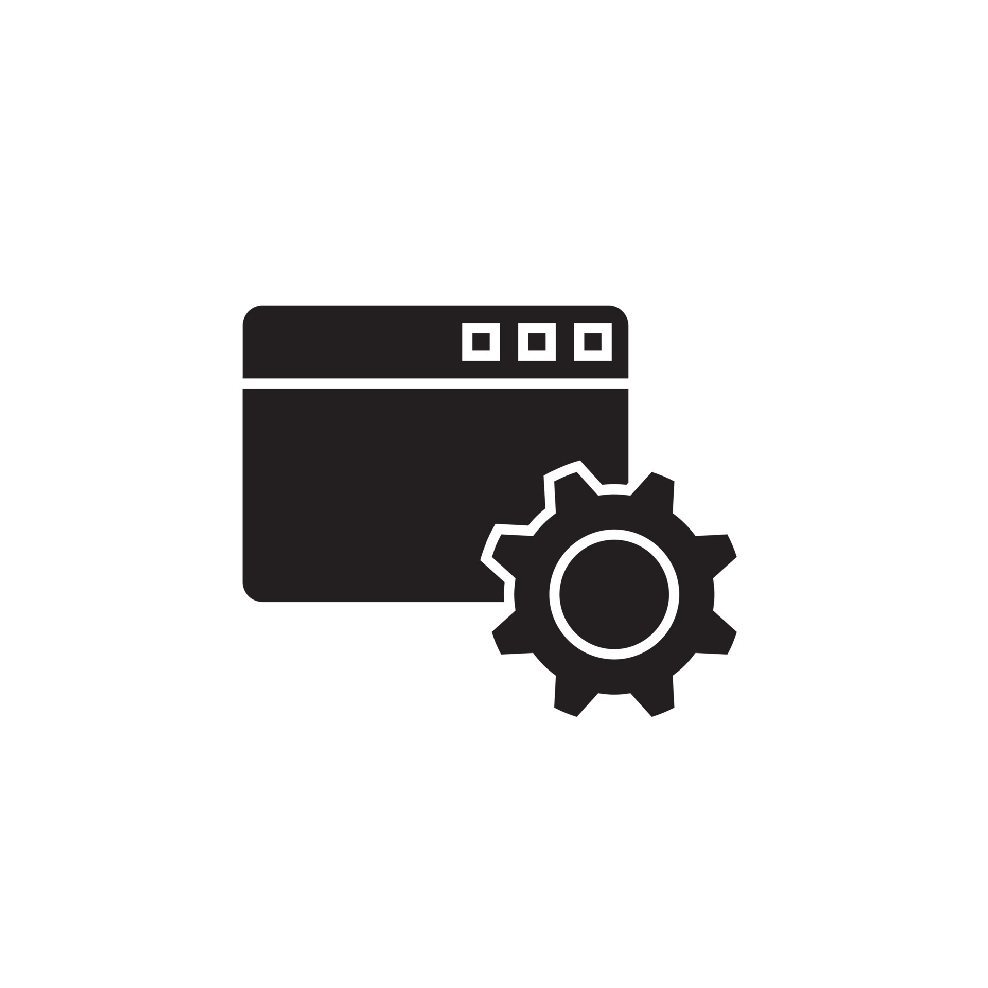 data setting gear vector for Icon Website, UI Essential, Symbol ...