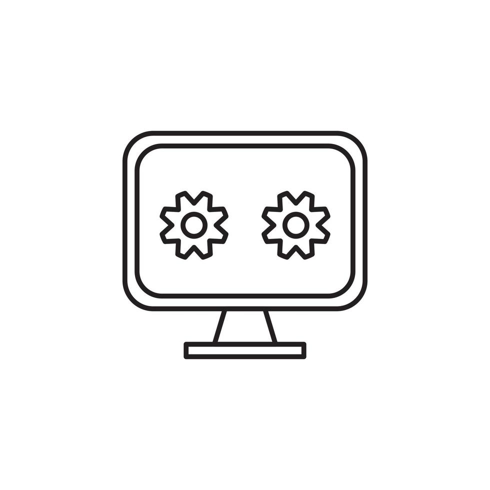 data setting gear vector for Icon Website, UI Essential, Symbol ...