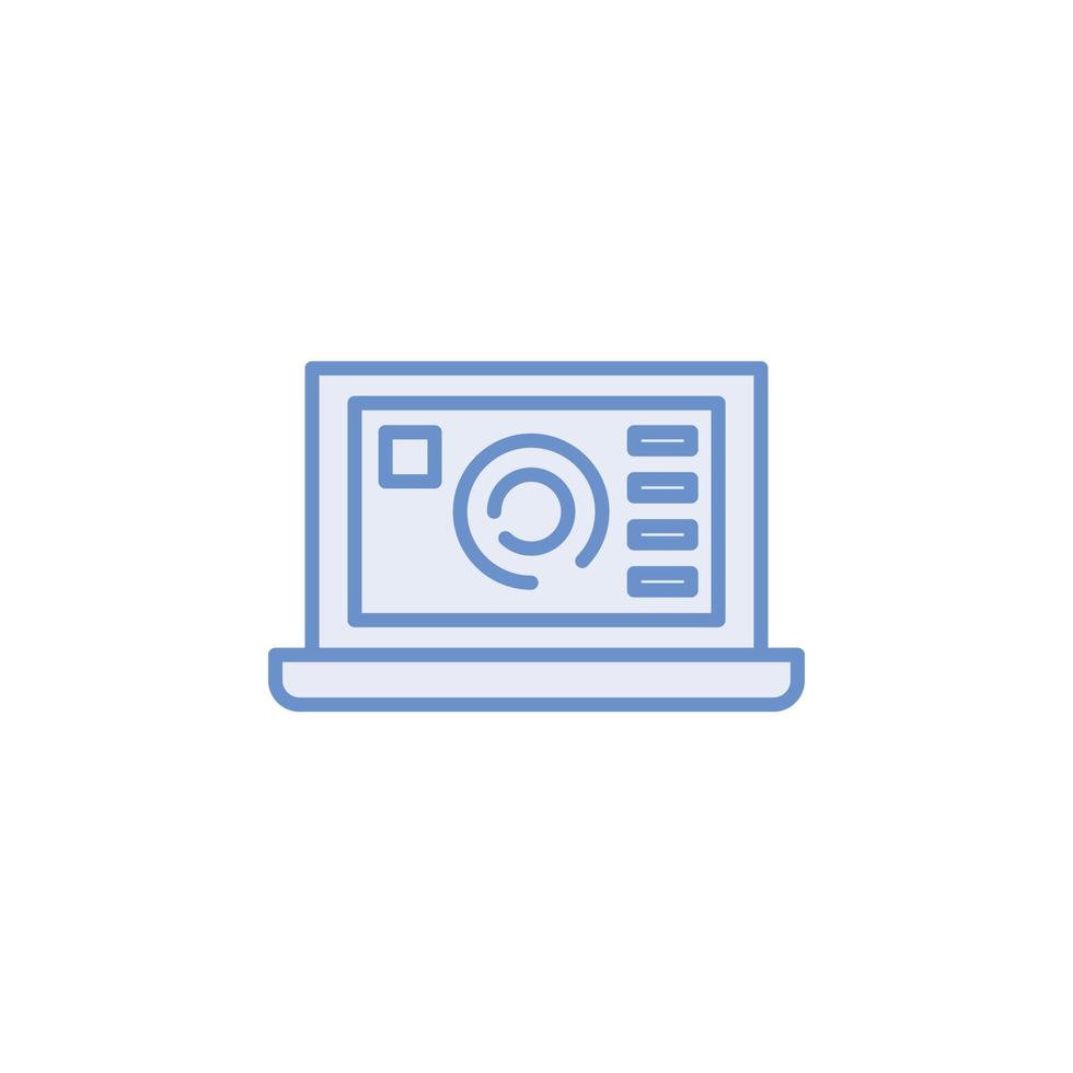 computer data icon vector for website, UI Essential, symbol ...
