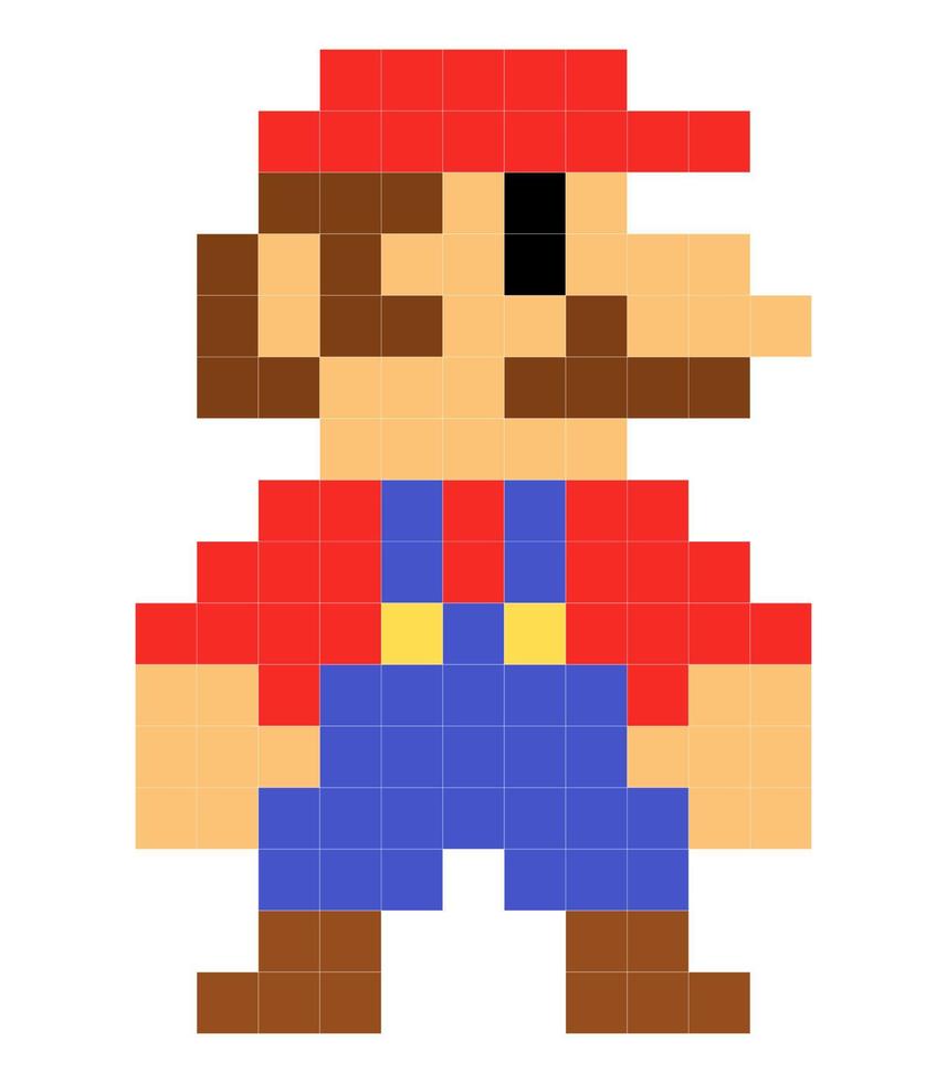 Super Mario World game elements. Pixel arcade game. Vector editorial ... Super Mario World game elements. Pixel arcade game. Vector editorial ...