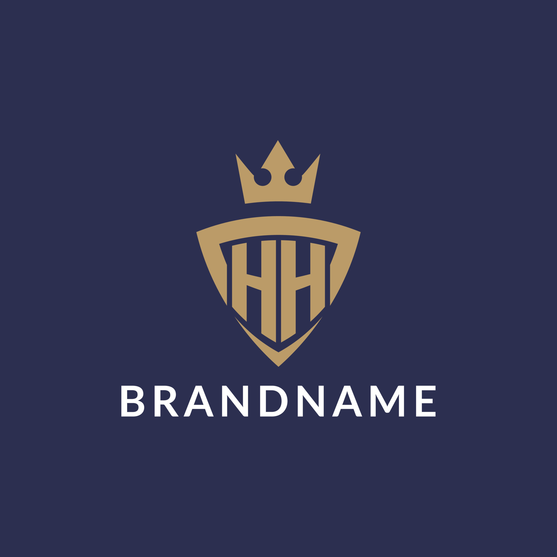 HH logo with shield and crown, monogram initial logo style 23019019 ... HH logo with shield and crown, monogram initial logo style 23019019 ...