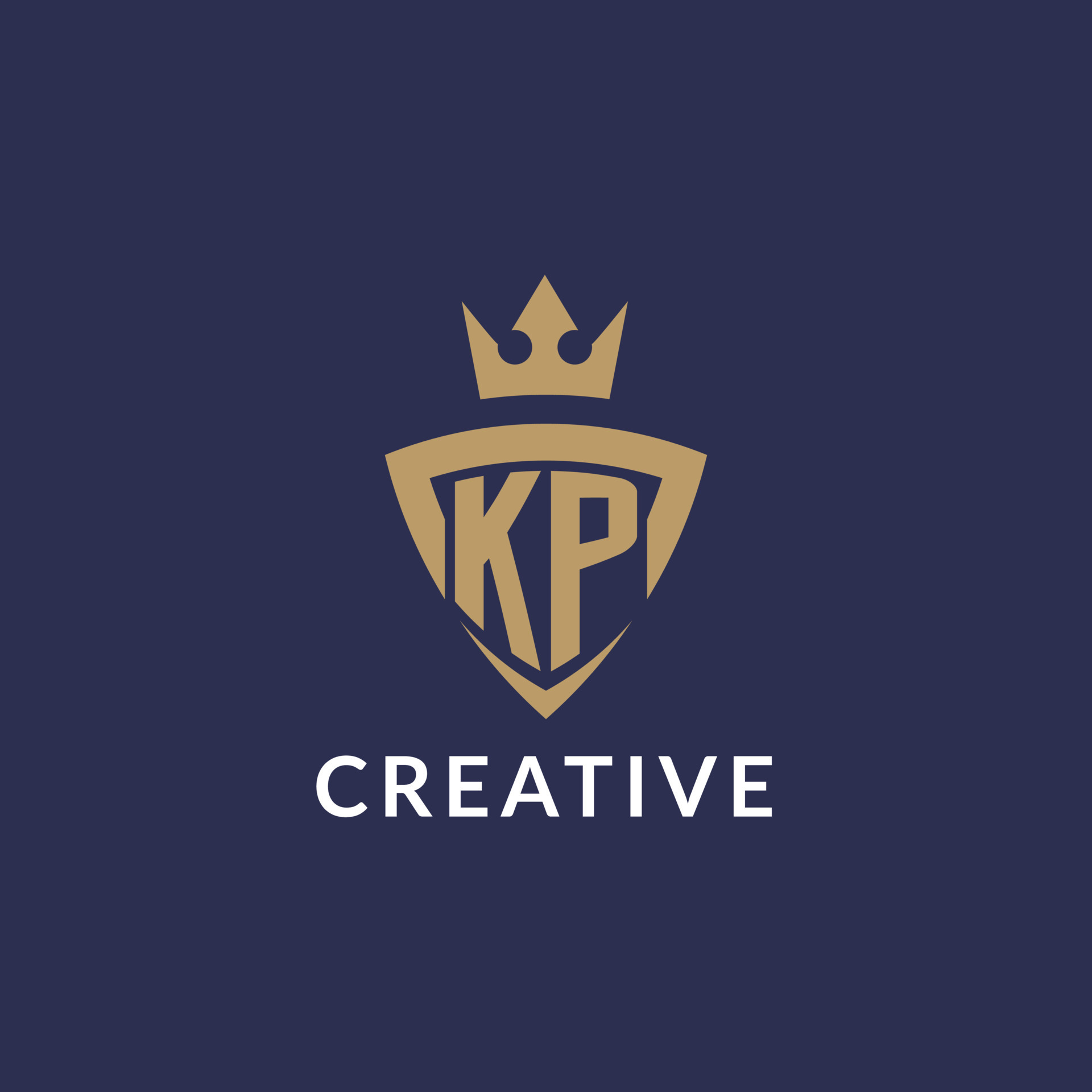 KP logo with shield and crown, monogram initial logo style 23019127 ... KP logo with shield and crown, monogram initial logo style 23019127 ...
