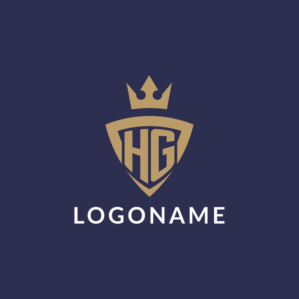 HG logo with shield and crown, monogram initial logo style 23019316 ... HG logo with shield and crown, monogram initial logo style 23019316 ...