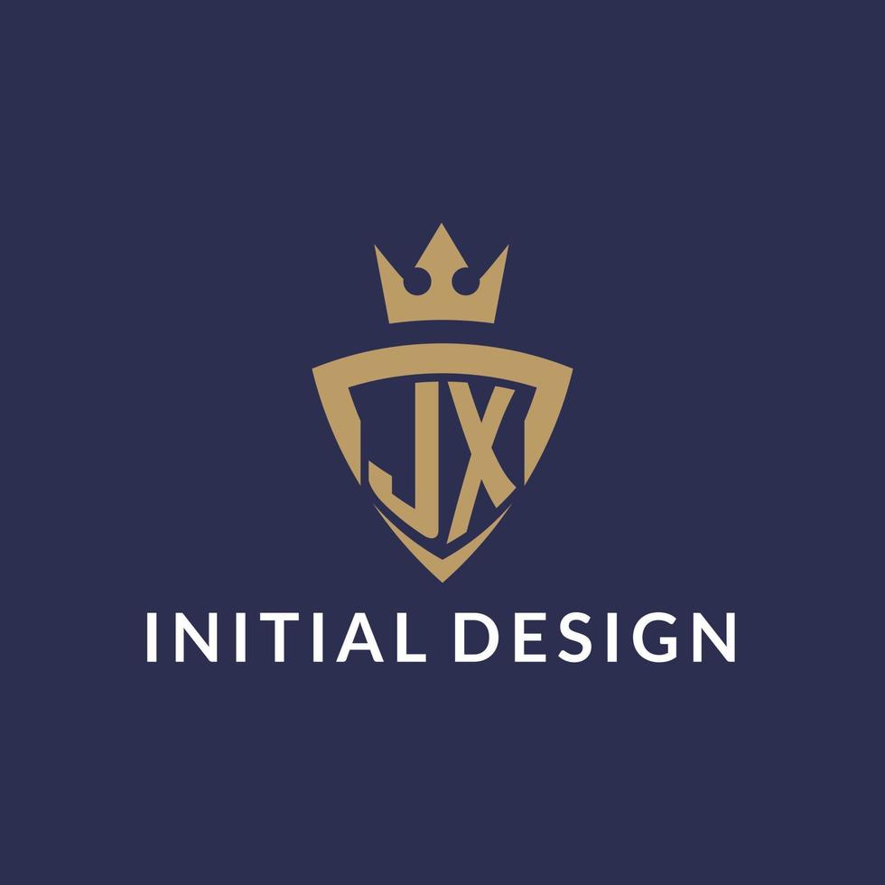 JX logo with shield and crown, monogram initial logo style 23019534 ... JX logo with shield and crown, monogram initial logo style 23019534 ...